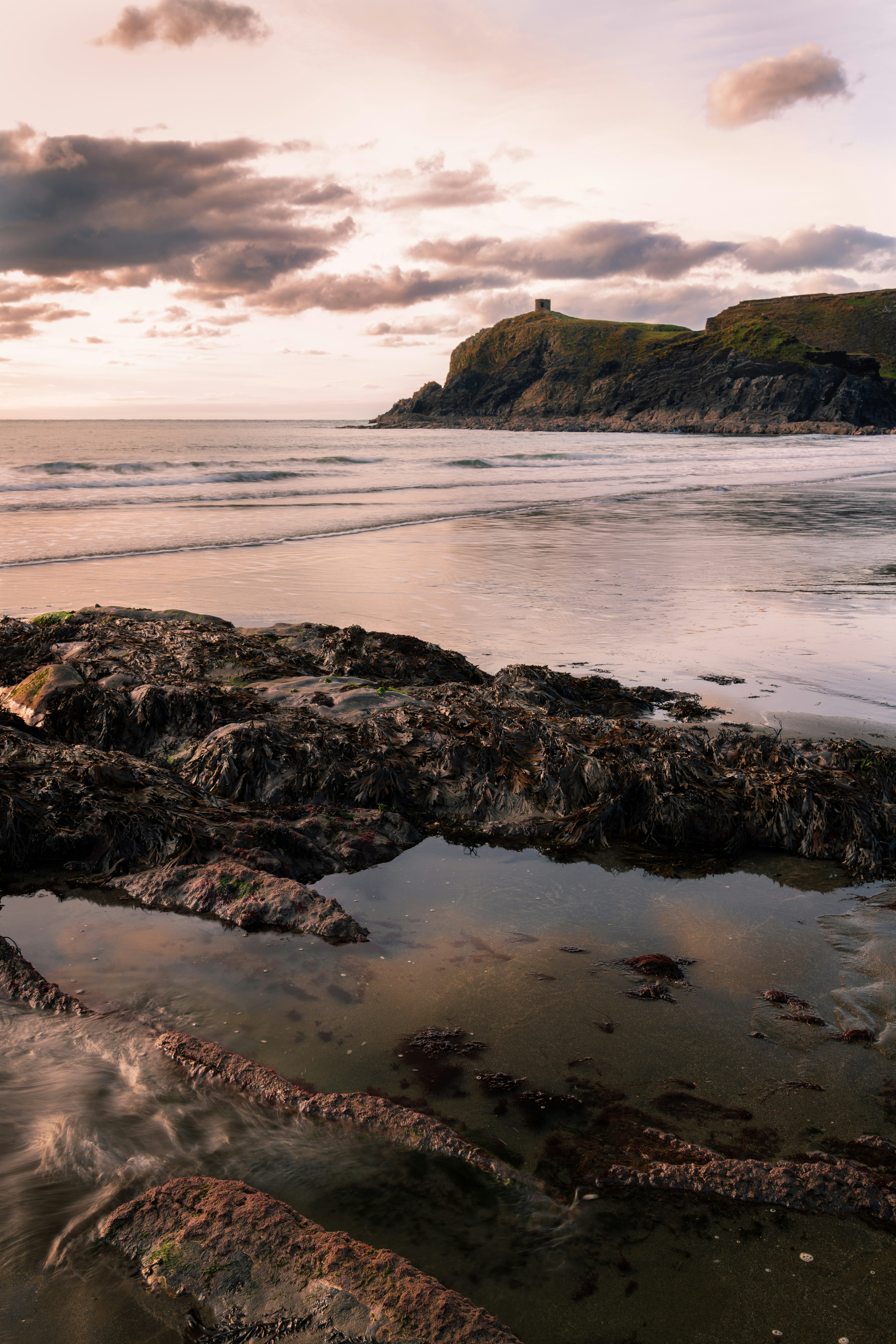 Coastal Twilight Overlook: A Sea Cliff Sentinel