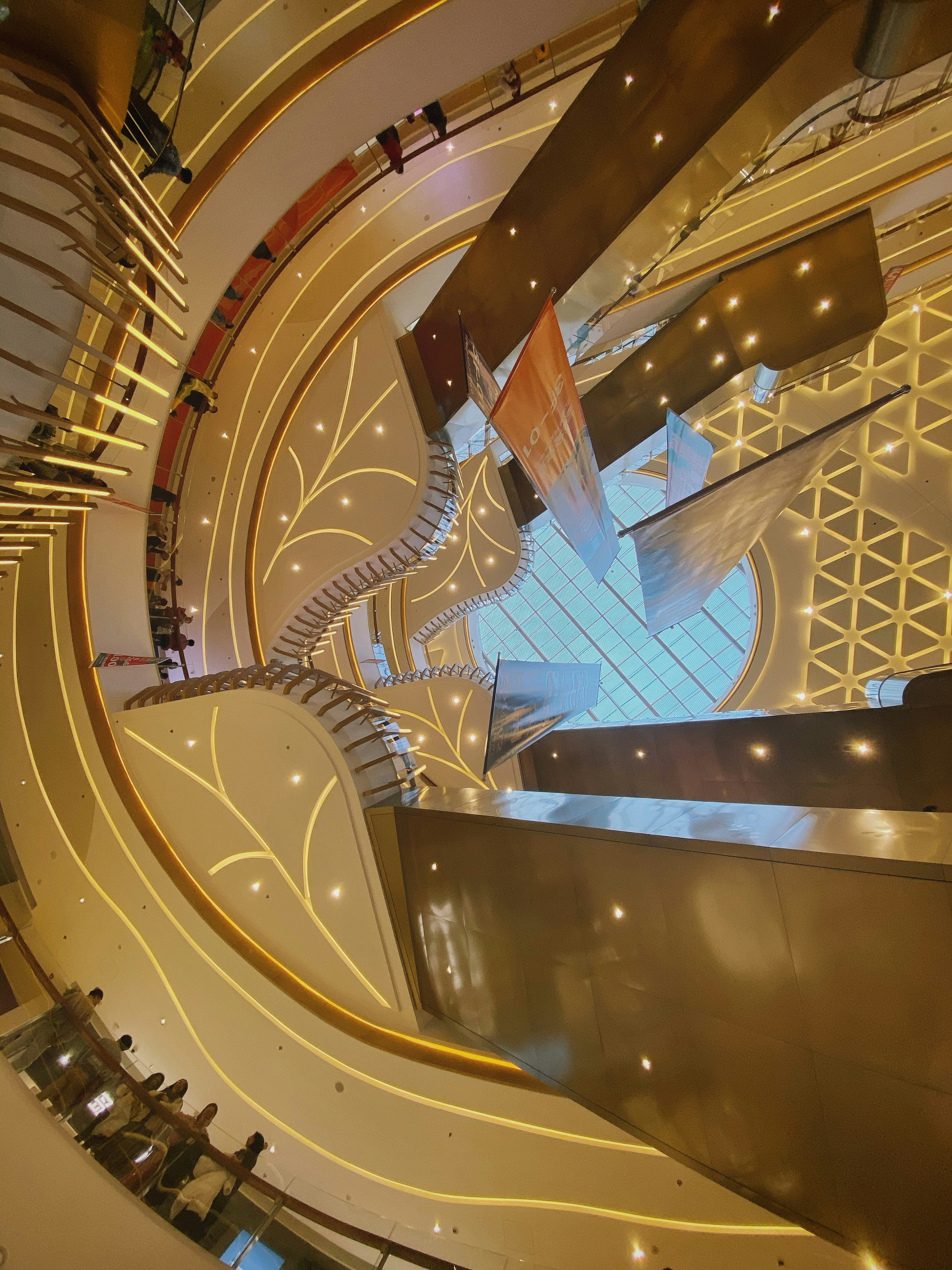 Gold concrete ceiling photo – Free Banister Image on Unsplash