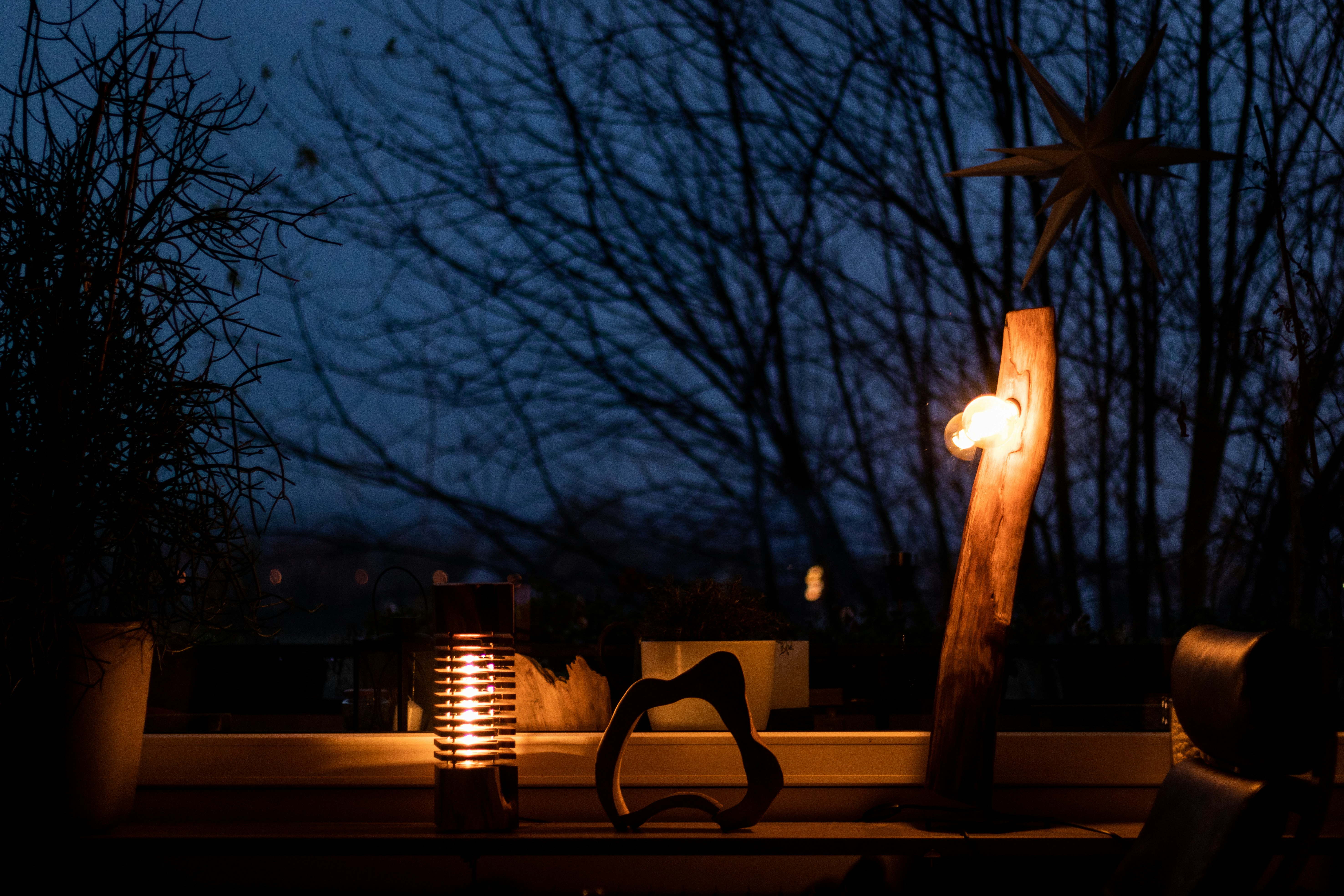Dusk-lit Star on a Windowsill: a Quiet Still-Life Moment