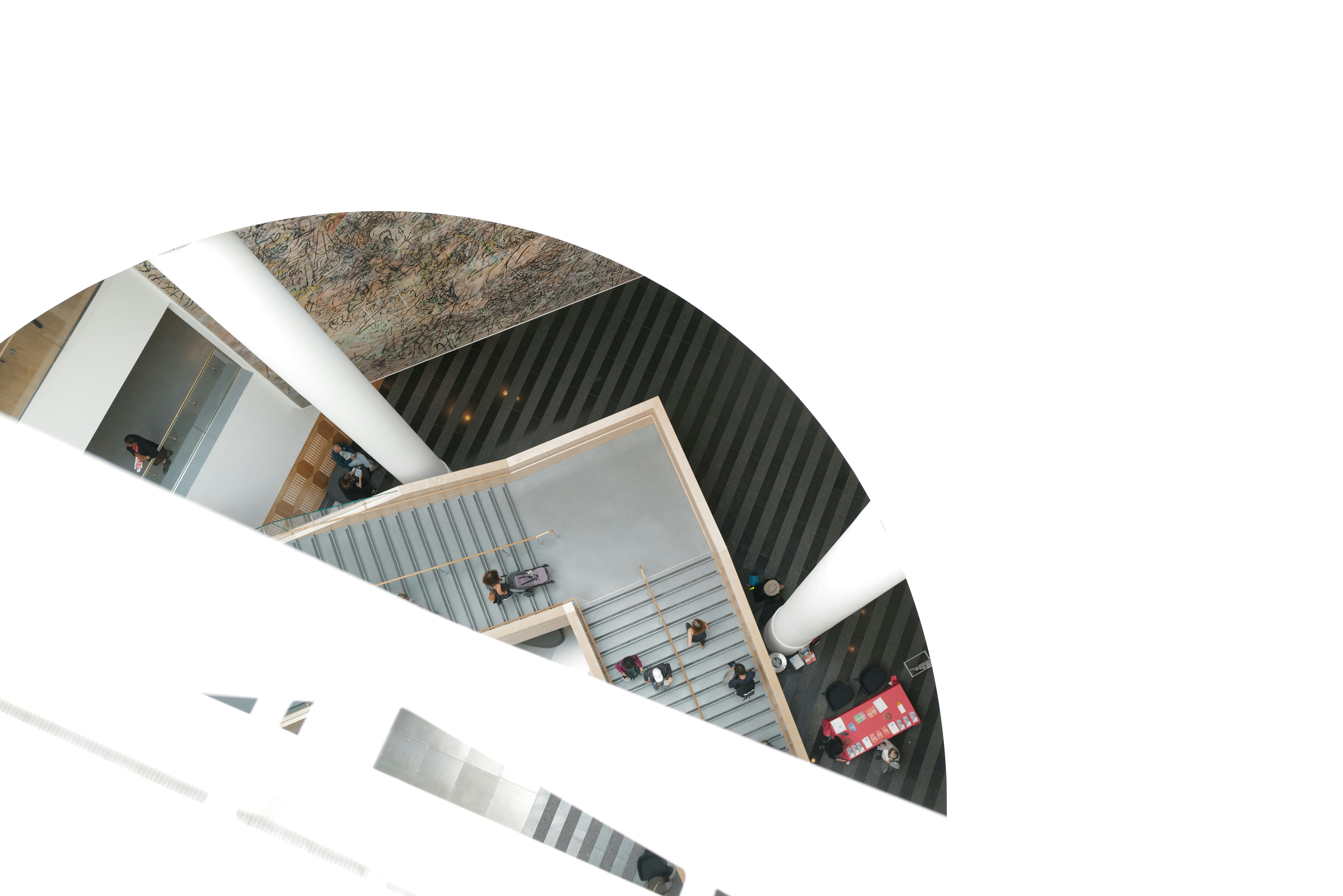 Stairs in the Museum of Modern Arts, San Francisco