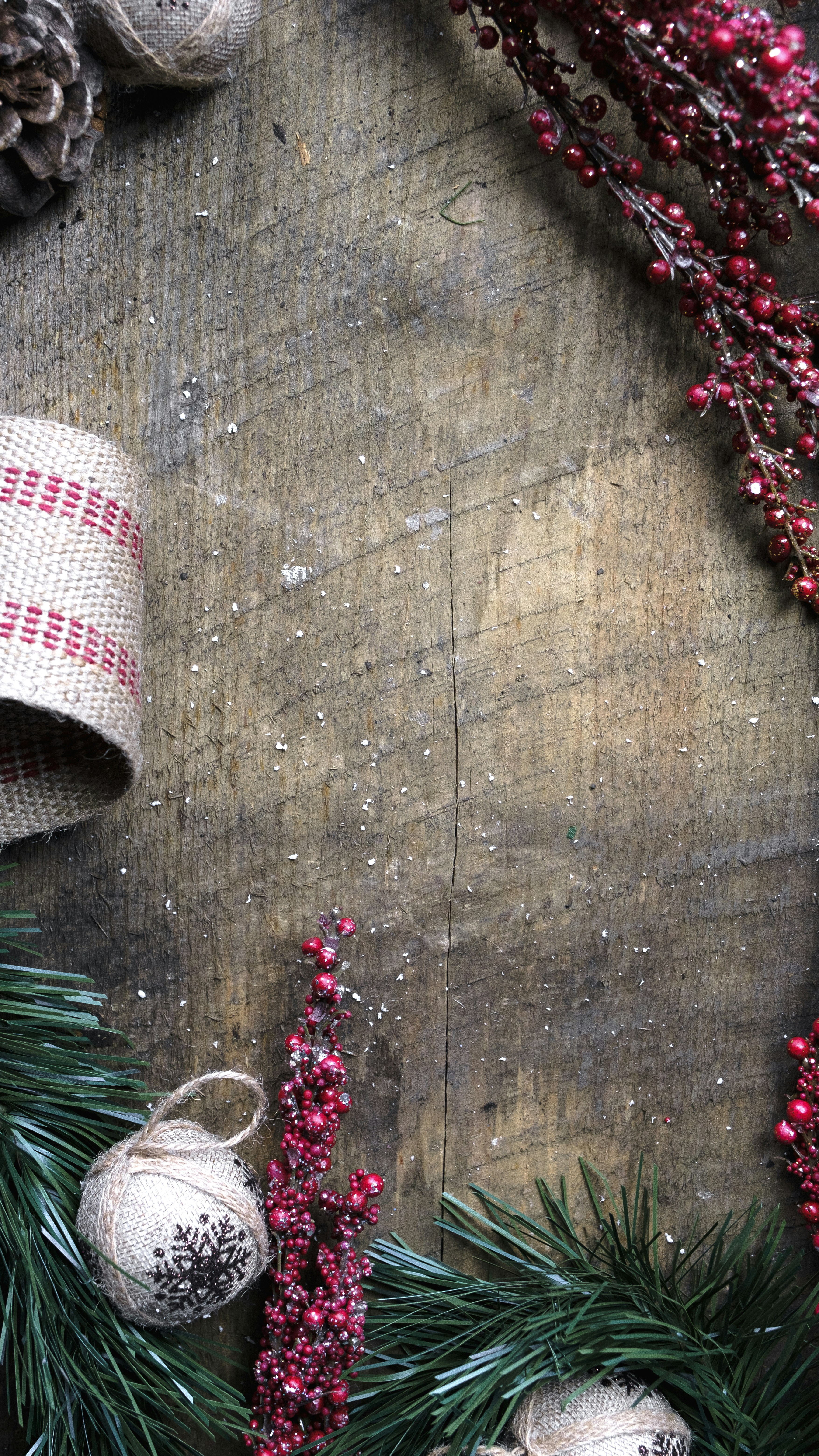 Rustic Christmas Background