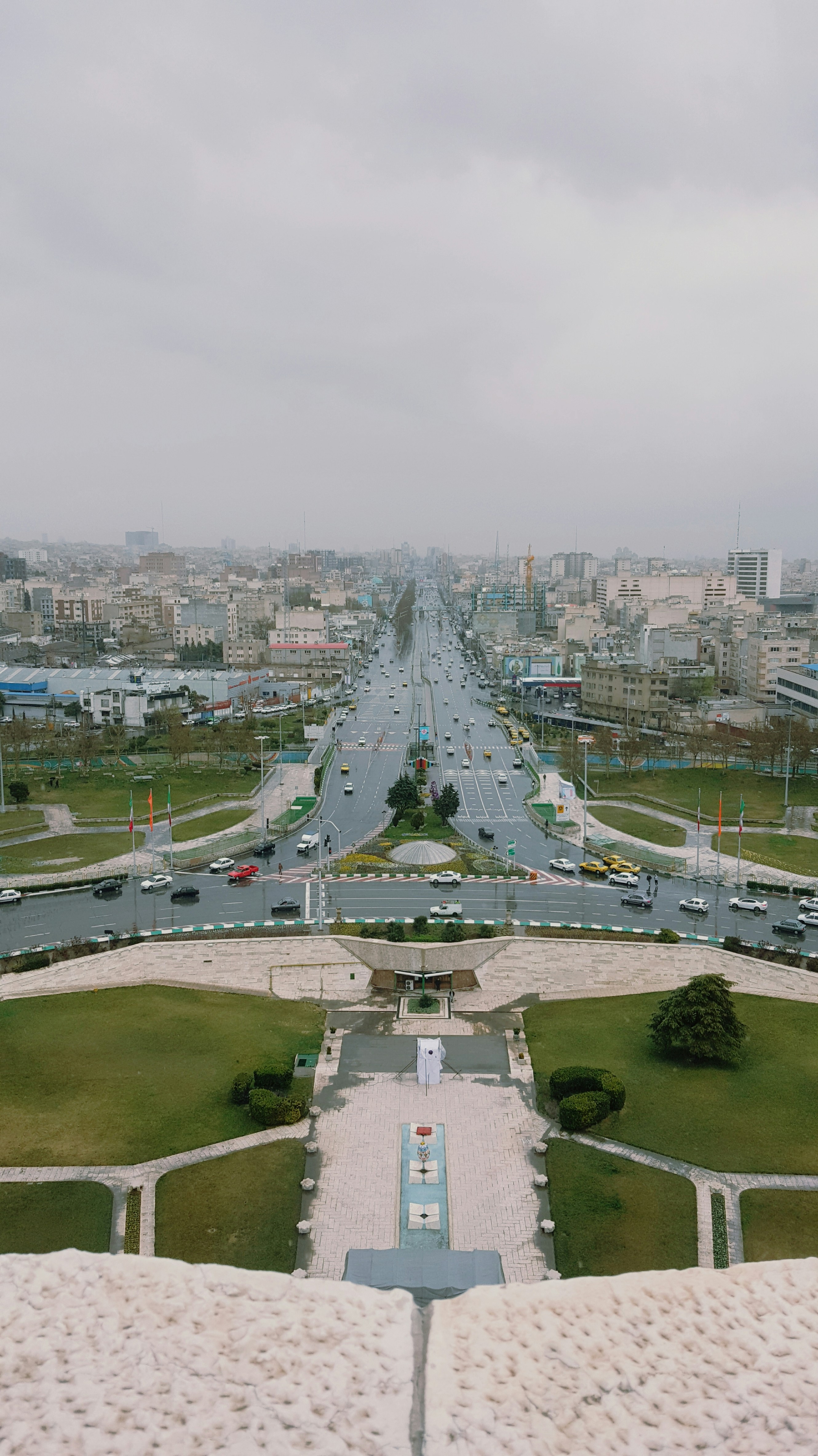City Spine: Terrace Perspective Toward a Vanishing Boulevard