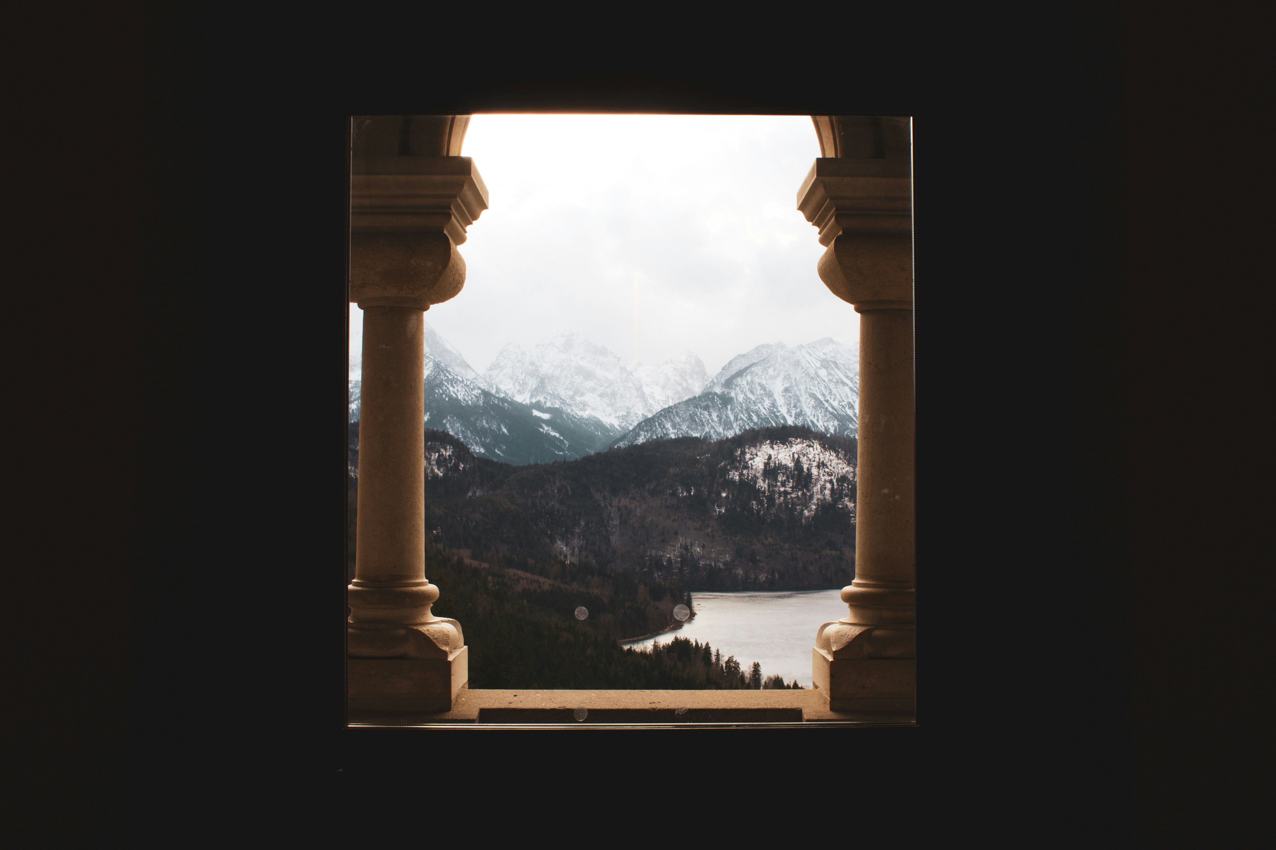 Framed Majesty of the Bavarian Peaks