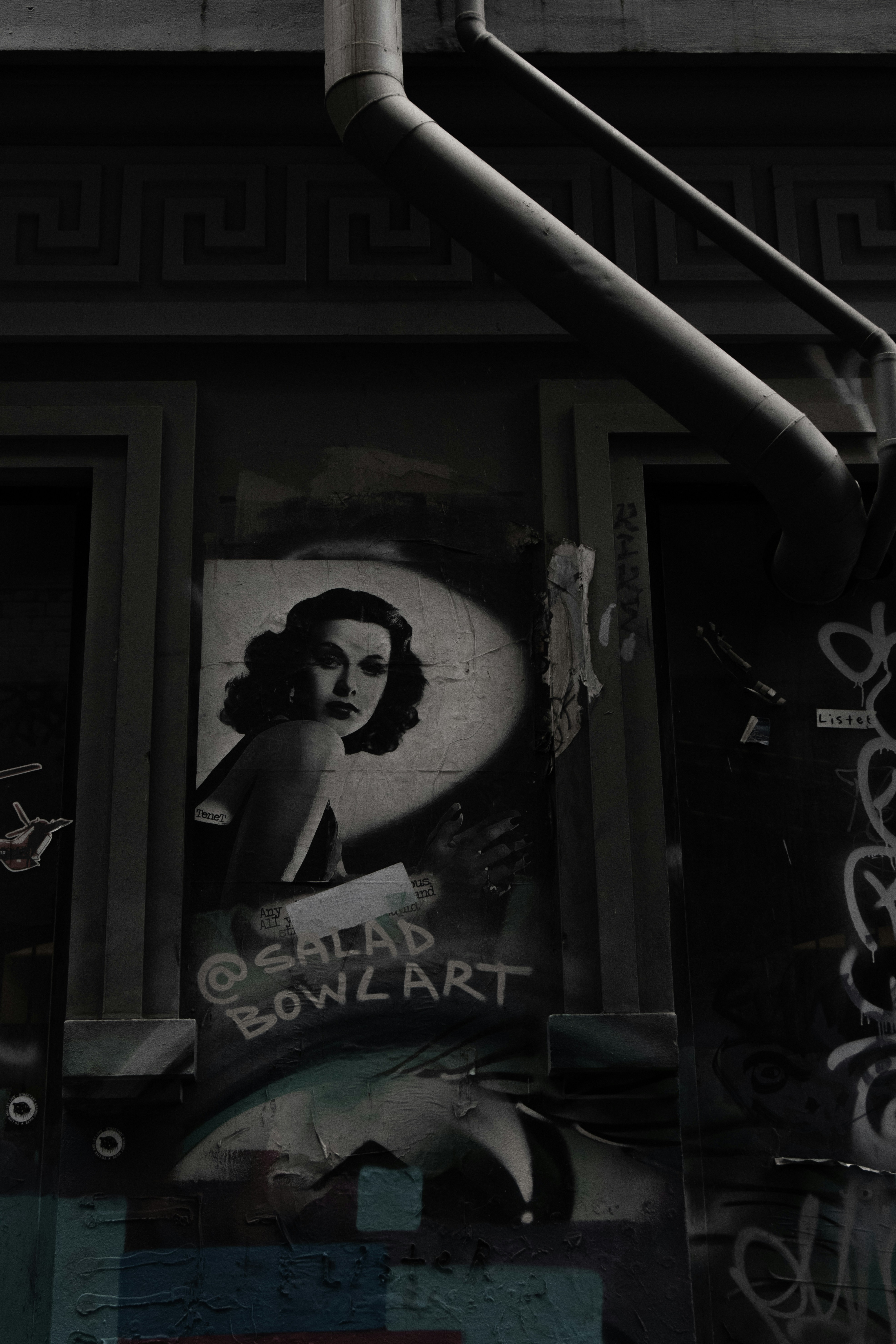 Moonlit Portrait in Urban Decay: Vintage Noir Portal