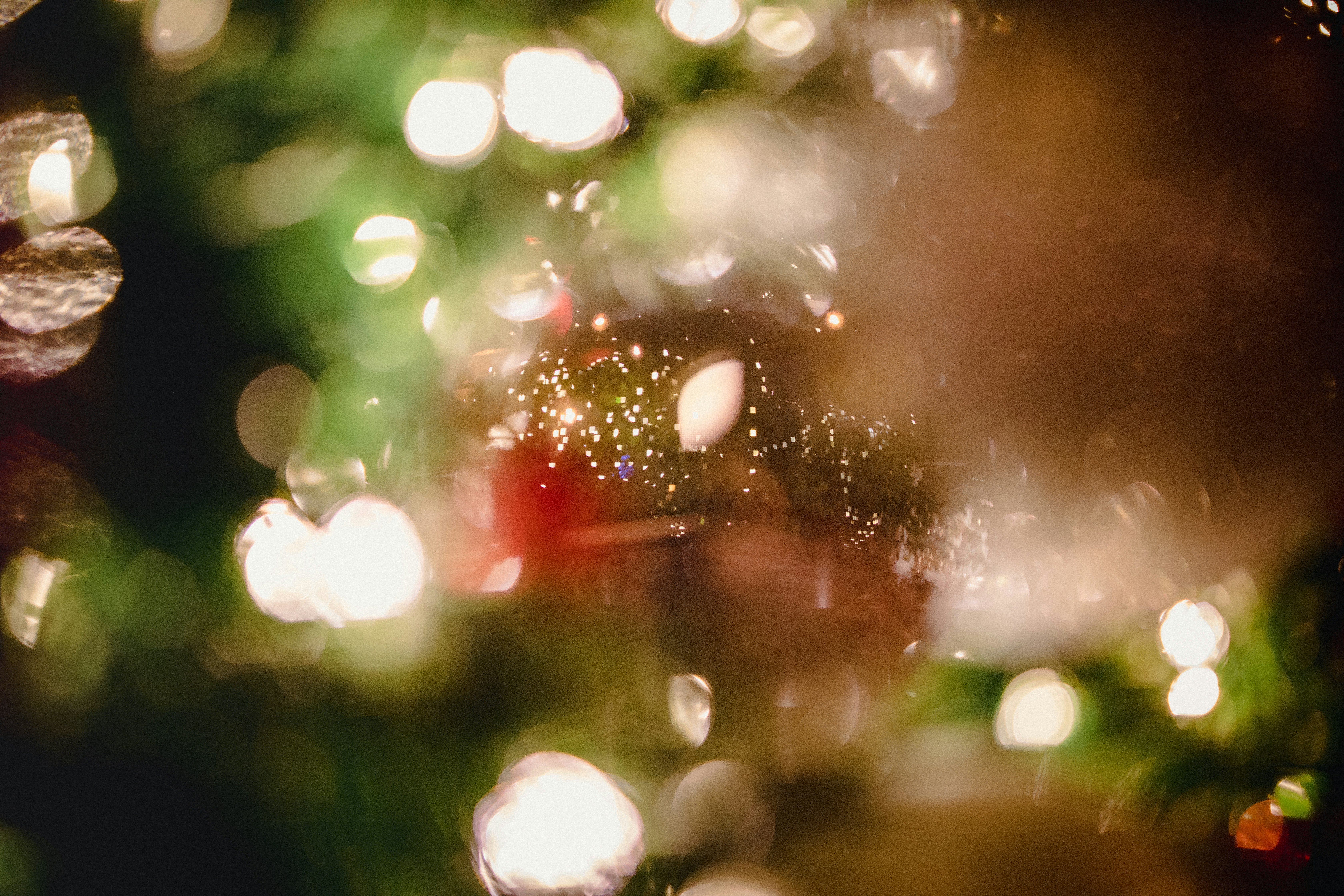 Cosmic Bokeh: An Abstract Christmas Glow