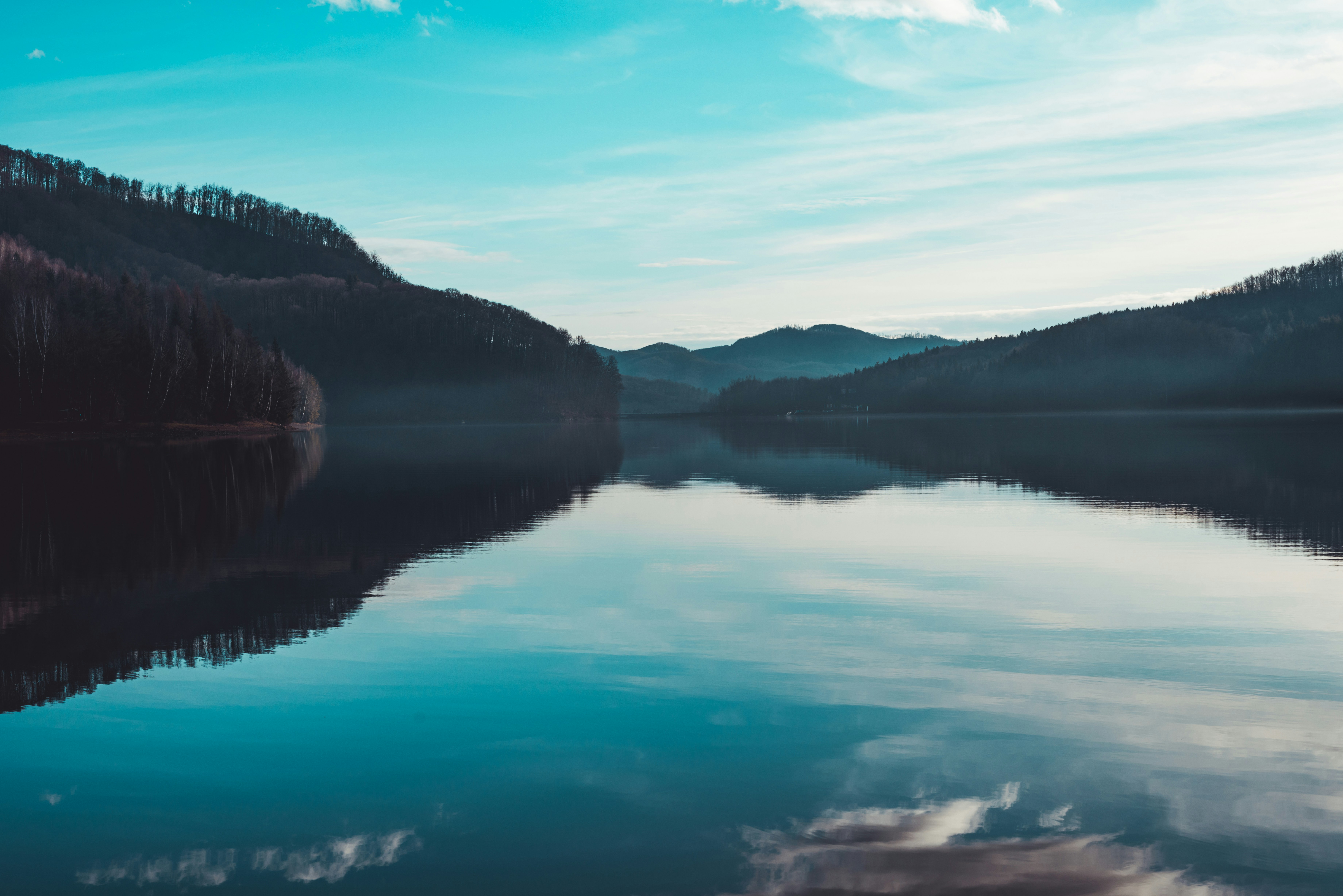 Reflection of trees body of water during daytime photo – Free Lake ...