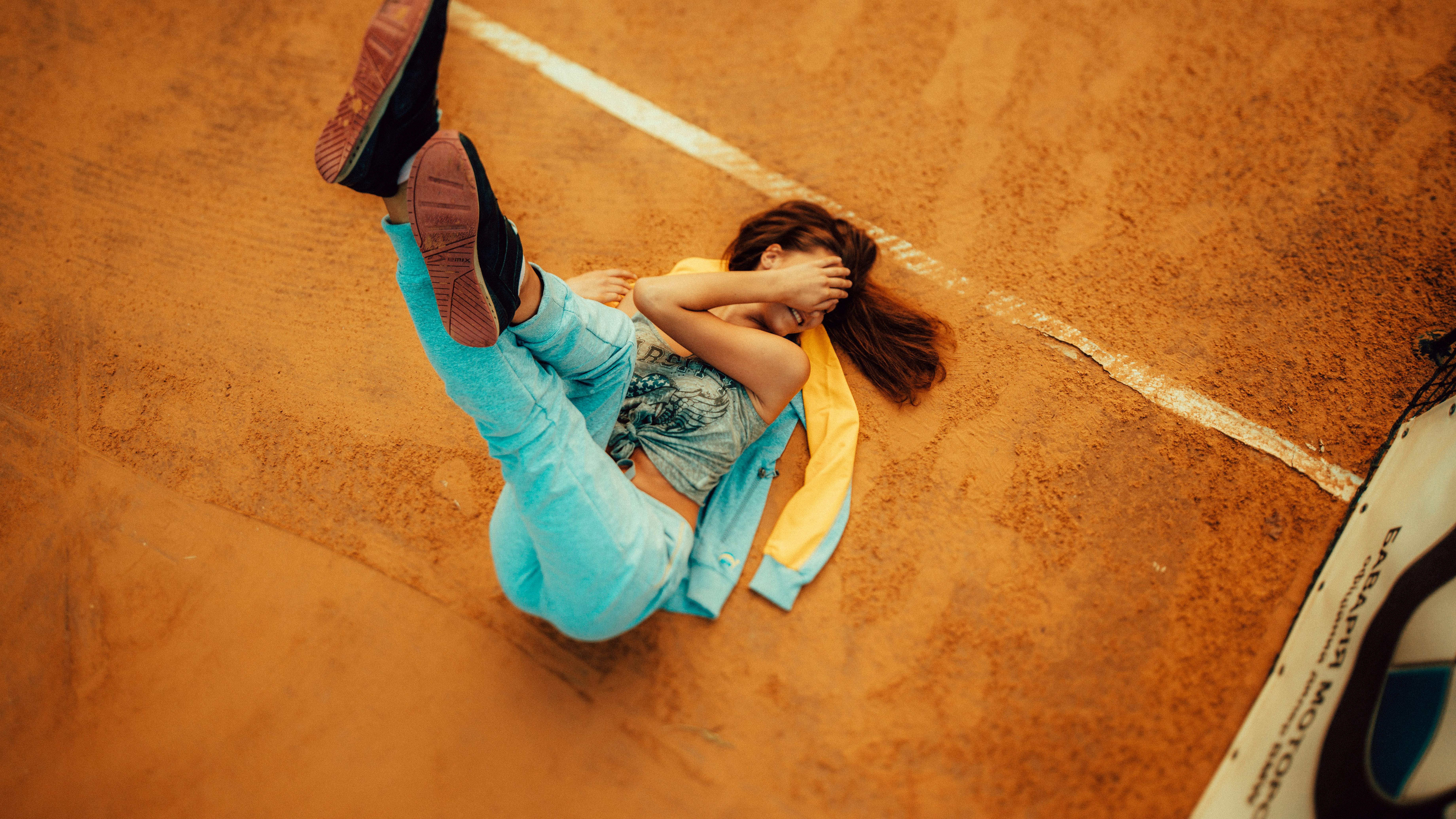 Orange Court Reverie: A Spontaneous Spin on the Clay