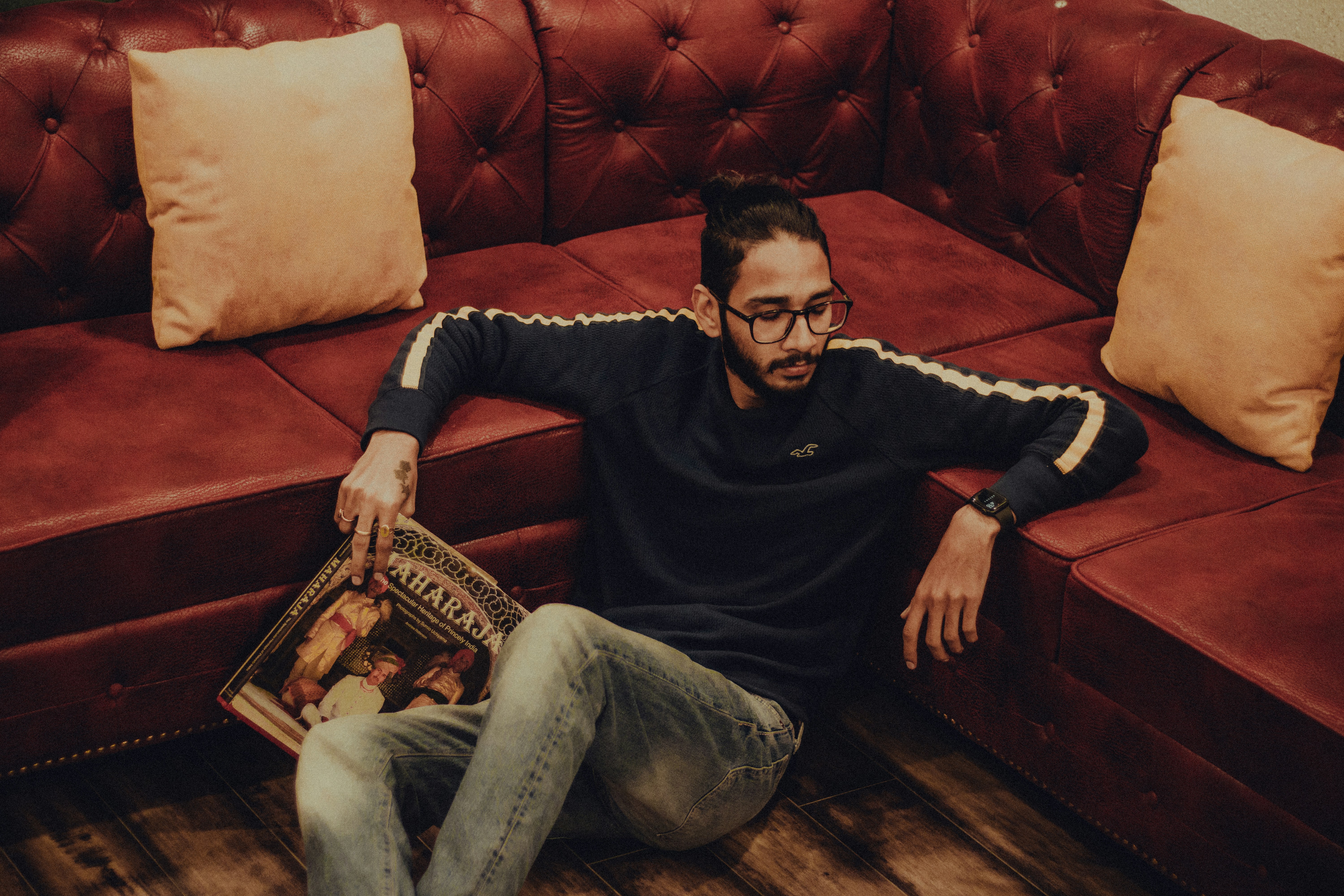 Midnight Lounge: A Quiet Moment with a Magazine