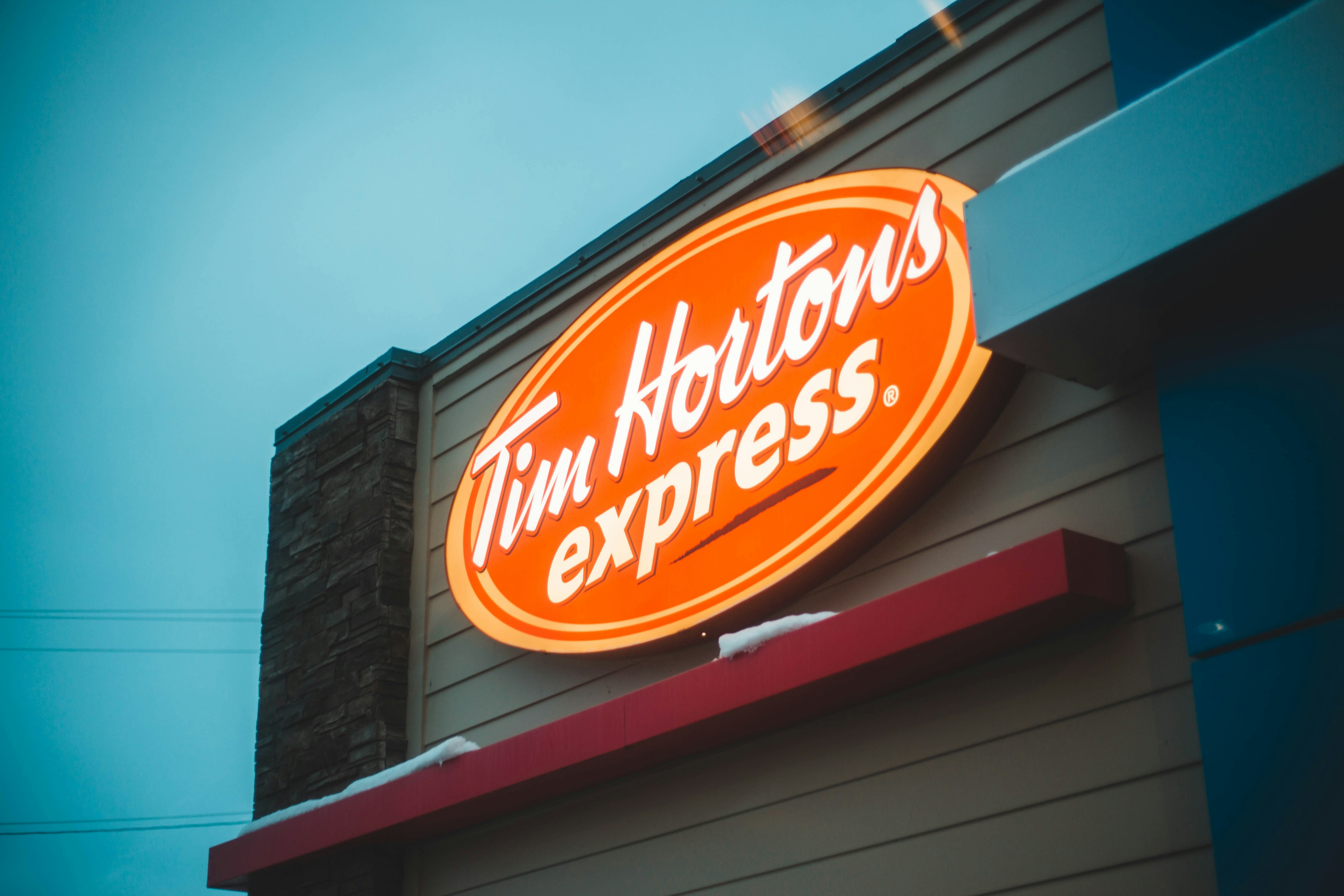 Shallow focus photo of Tim Hortons Express signage photo – Free Food ...