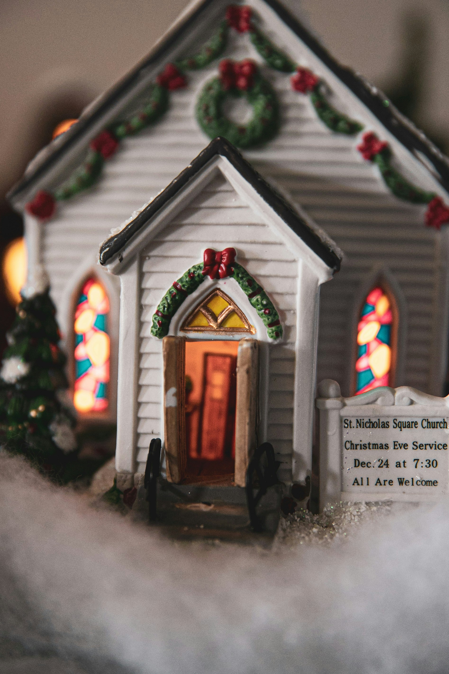 Tiny Church in Winter Glow