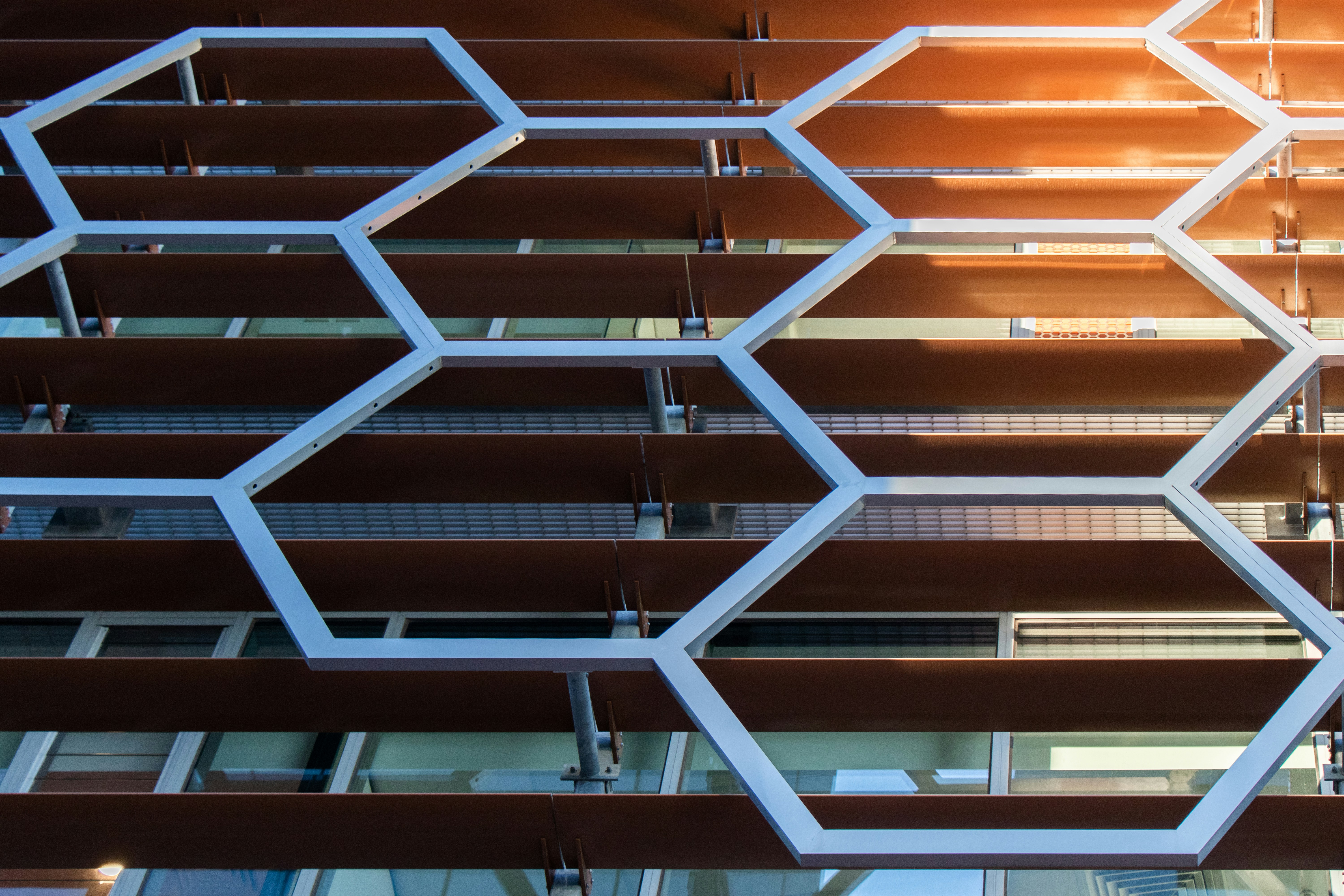 A close up of a building with many windows photo – Free Building Image ...