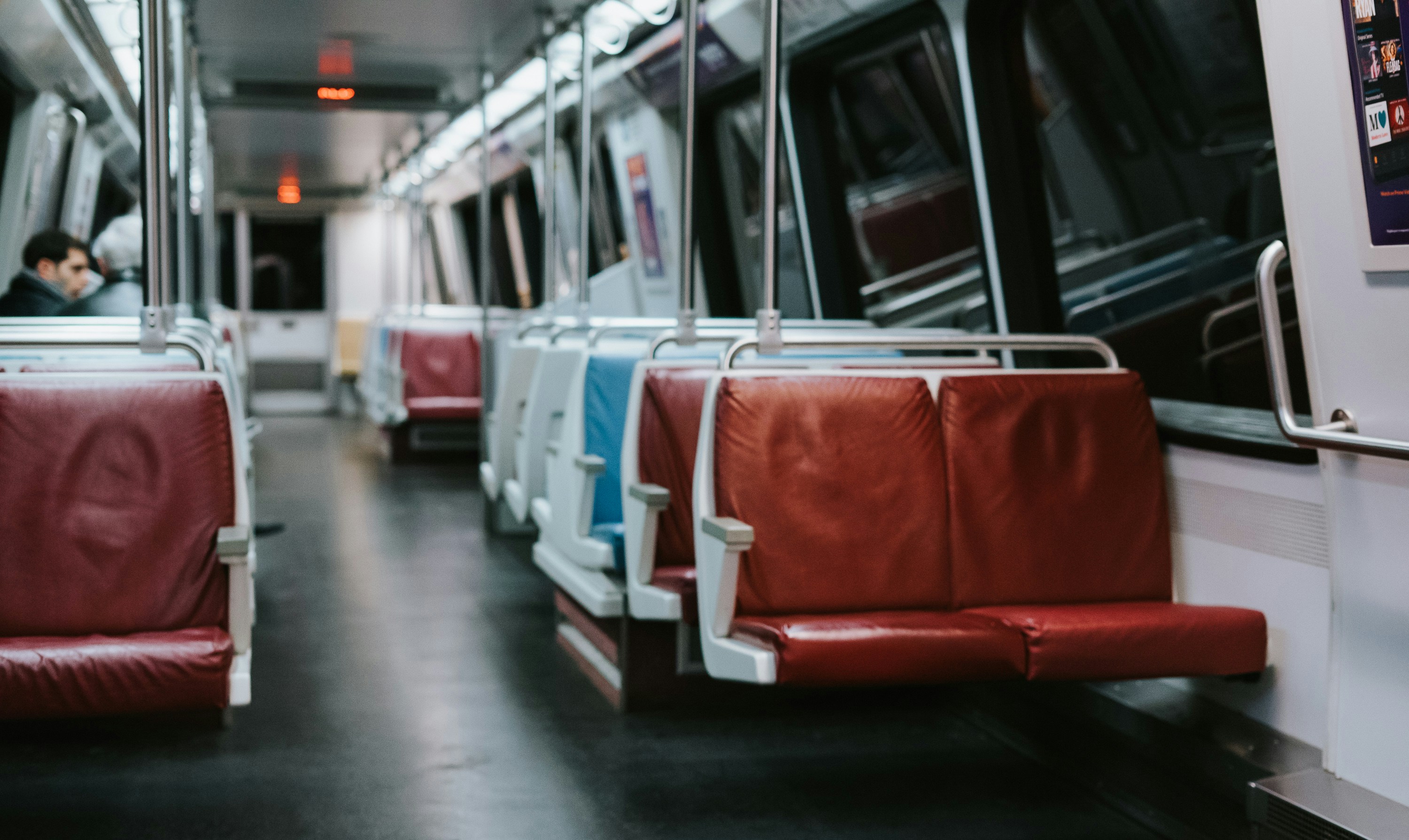 Vacant orange leather train chairs photo – Free Brown Image on Unsplash