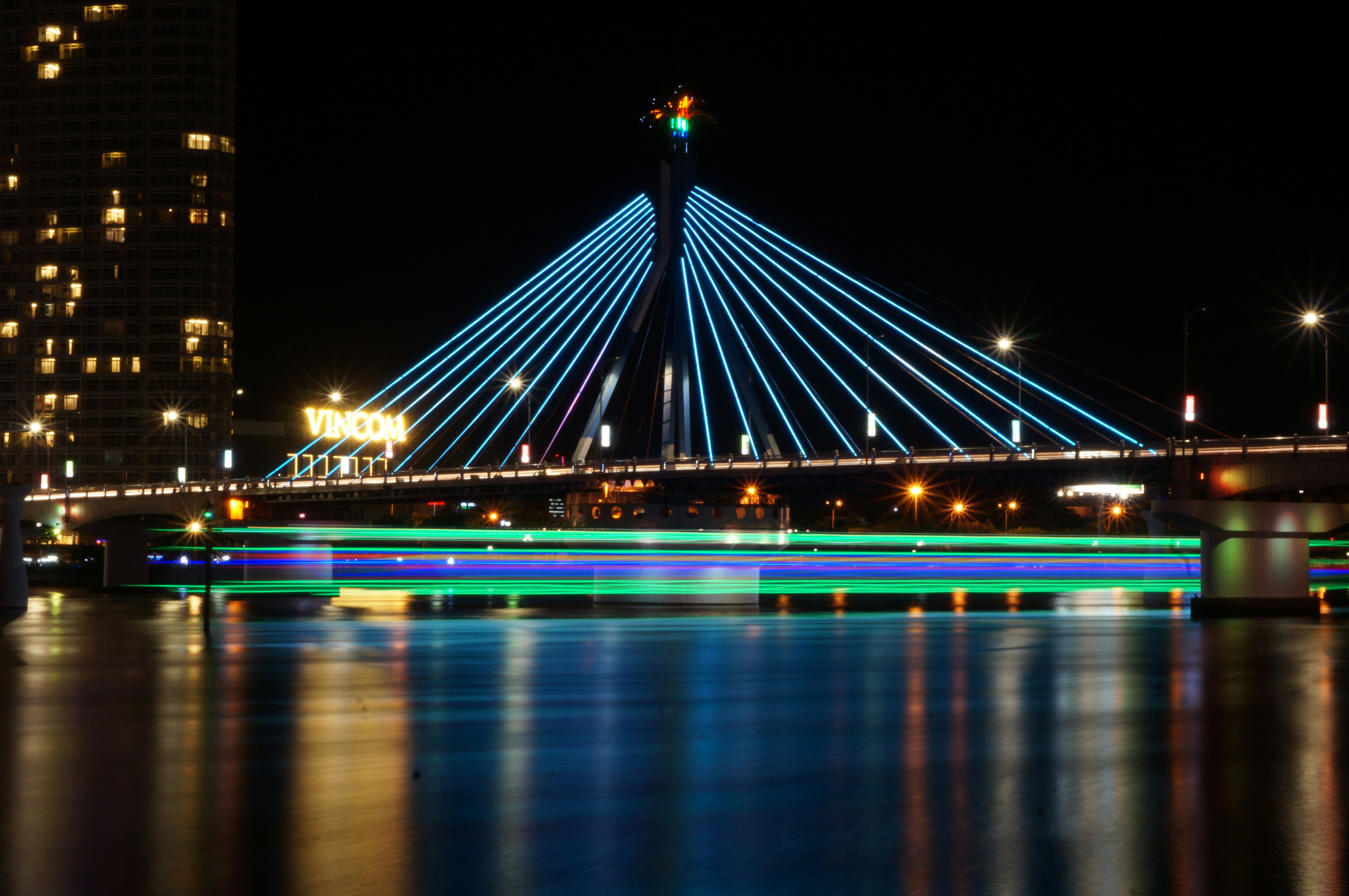 Time lapse photography of bridge during night time photo – Free ...