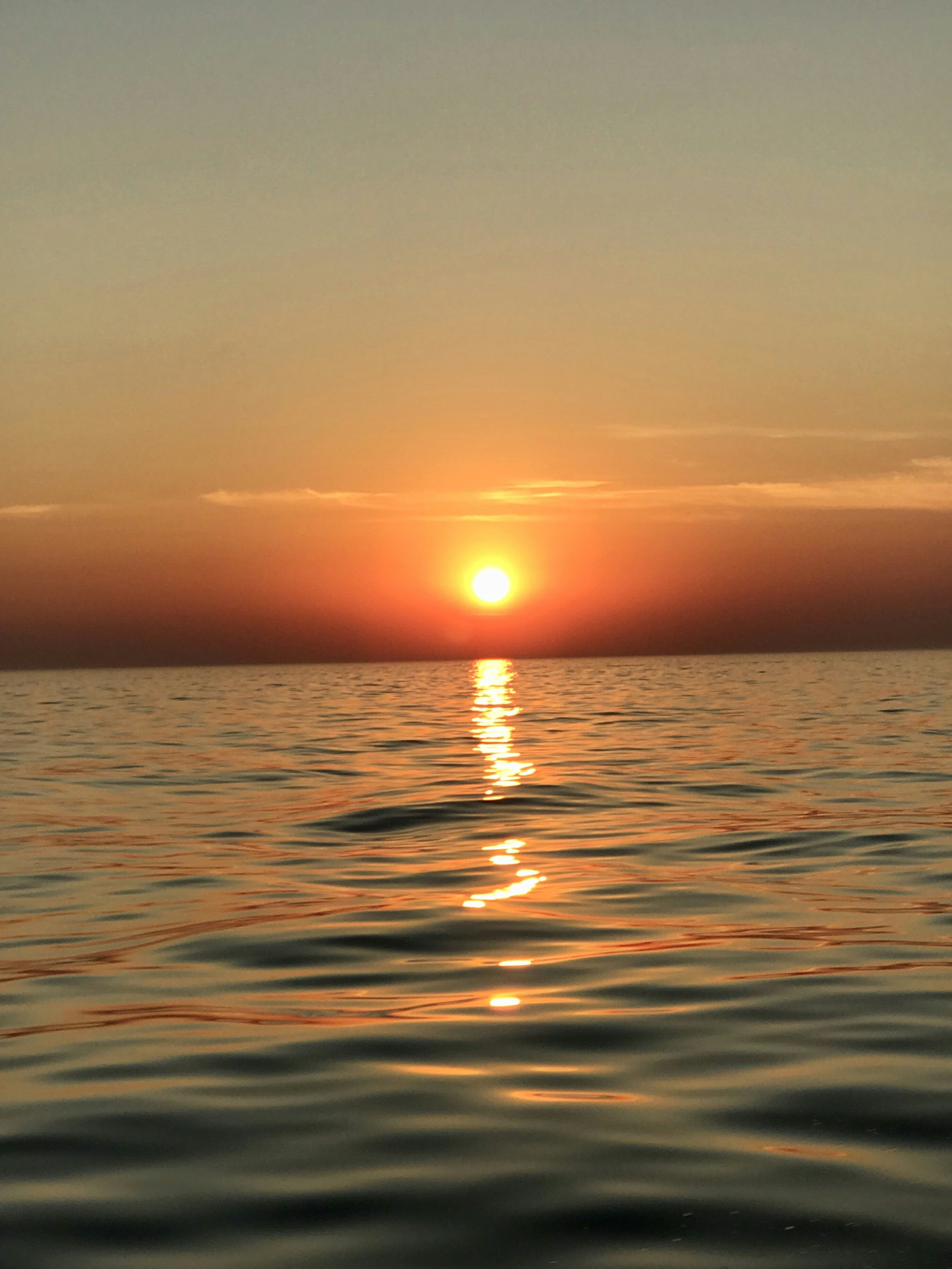 Sunset over horizon photo – Free Nature Image on Unsplash