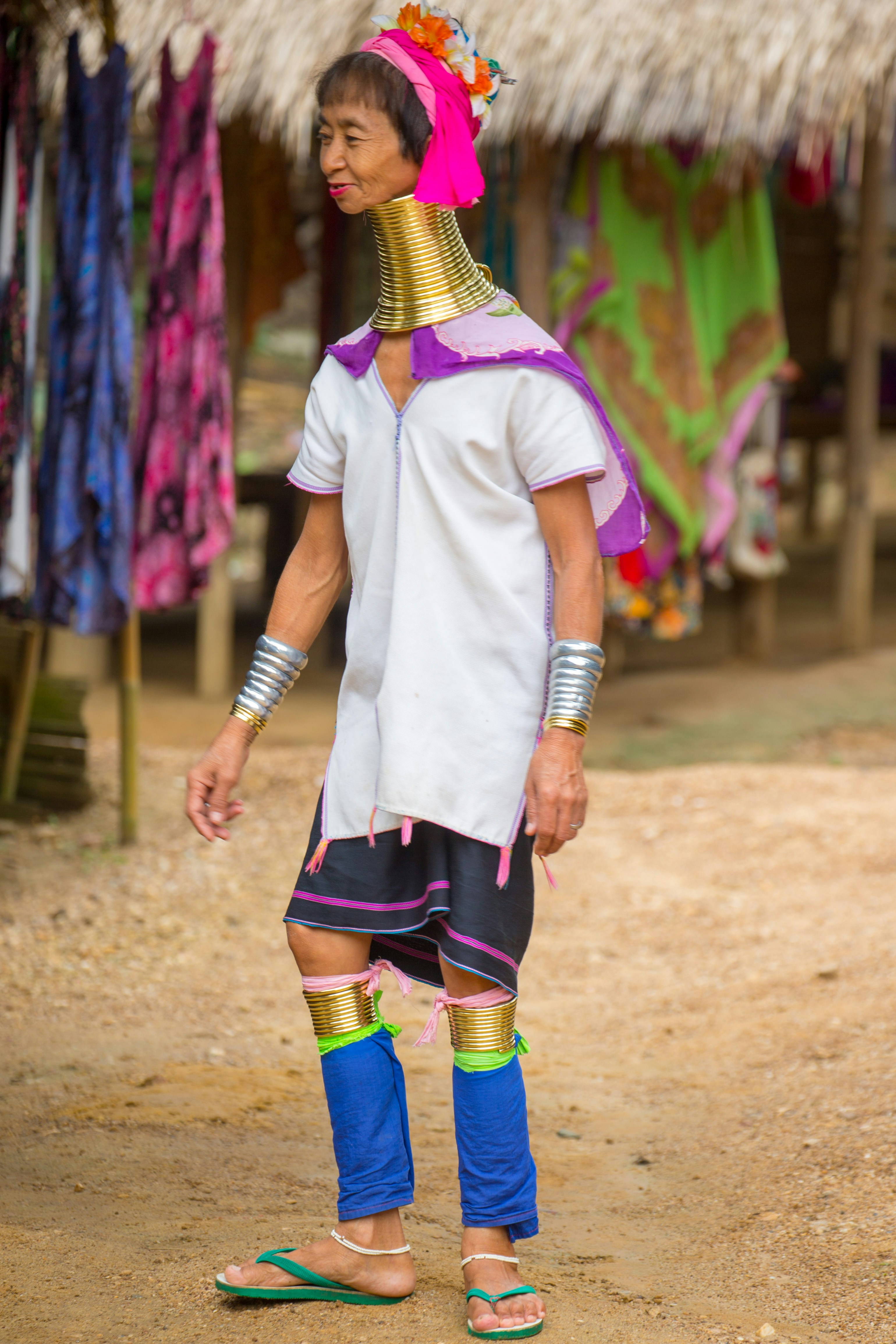 Long neck karen in Thailand.