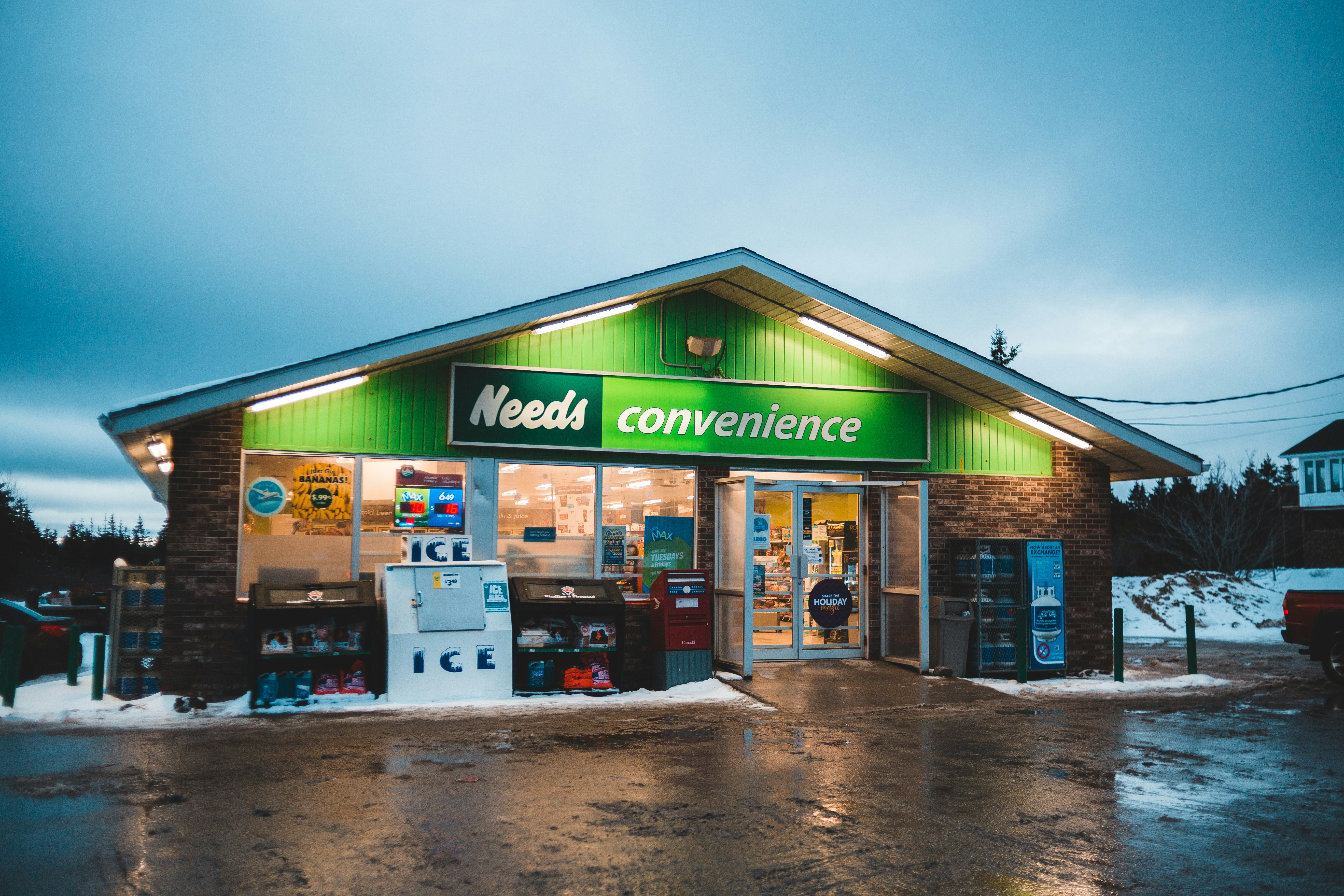 Needs Convenience store during night time photo – Free Canada Image on ...