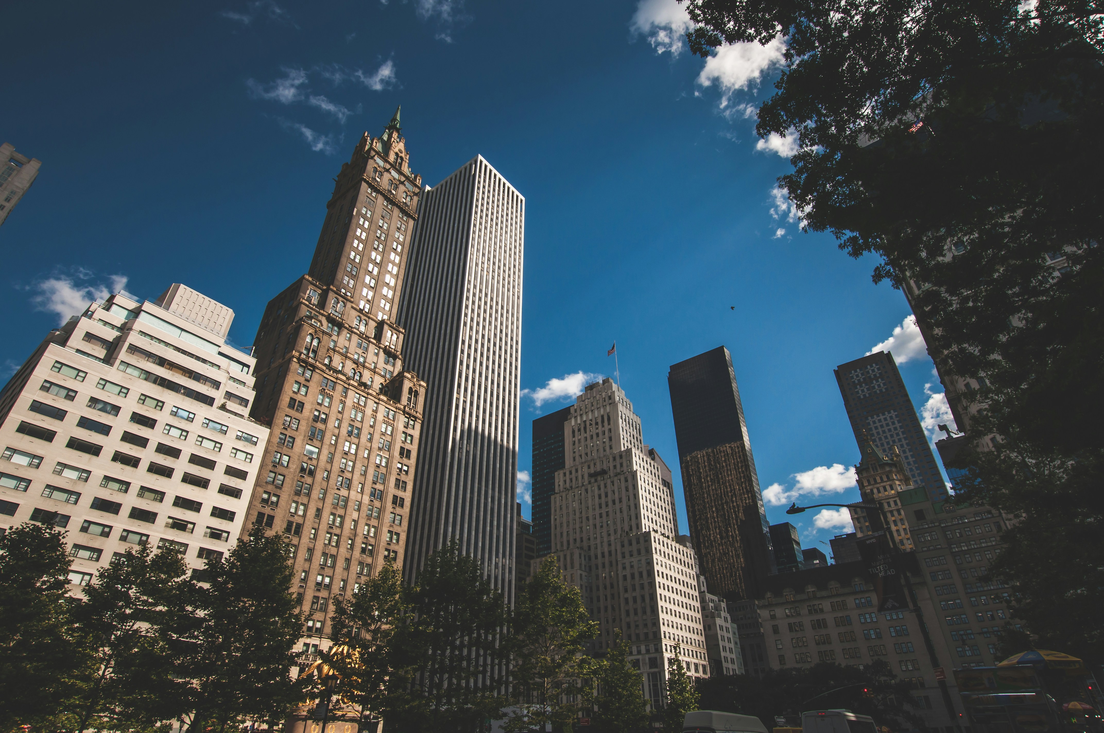 Low-angle photograph of high-rise buildings photo – Free New york Image ...