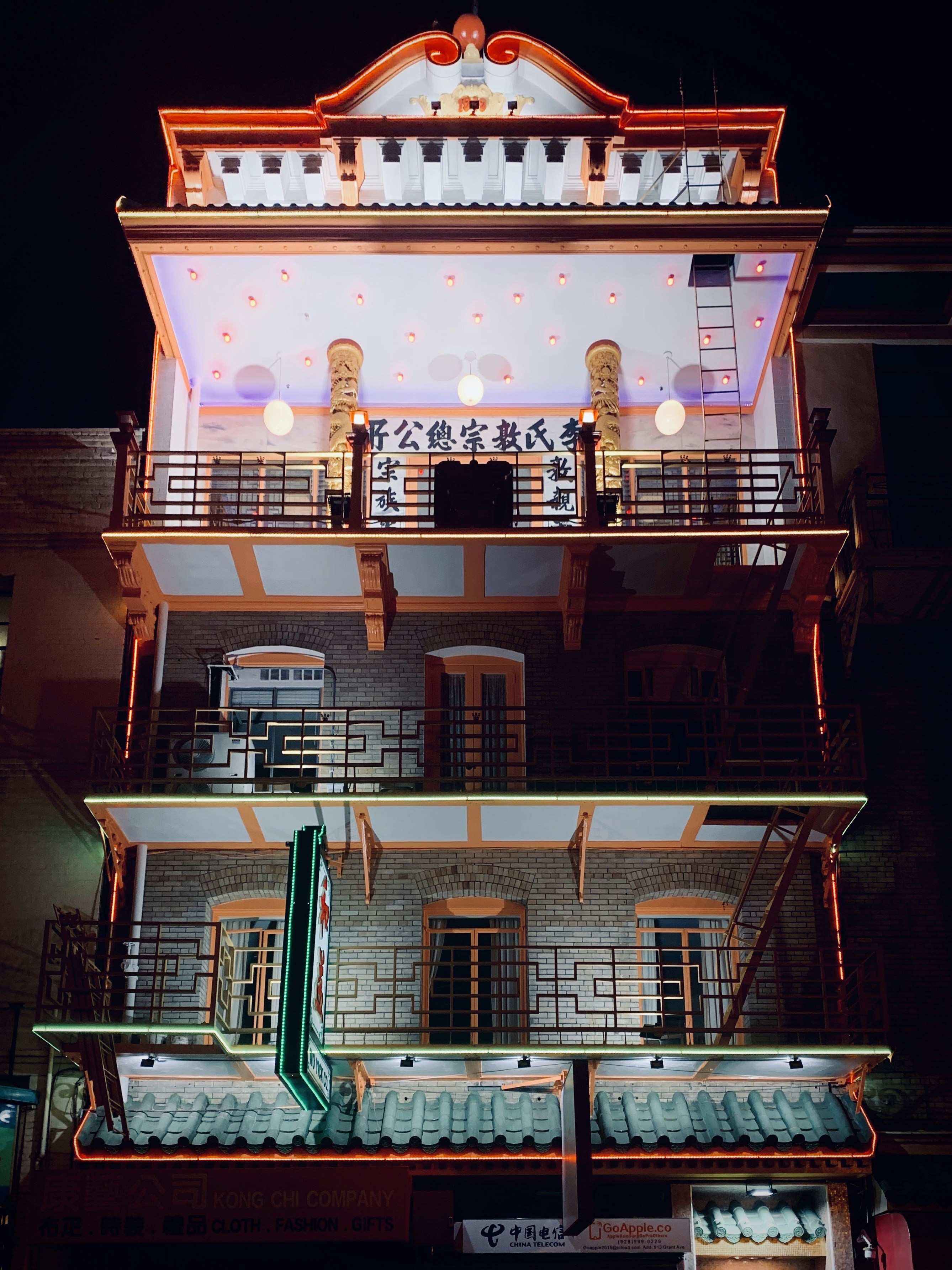 Building with balconies during night photo – Free Building Image on ...