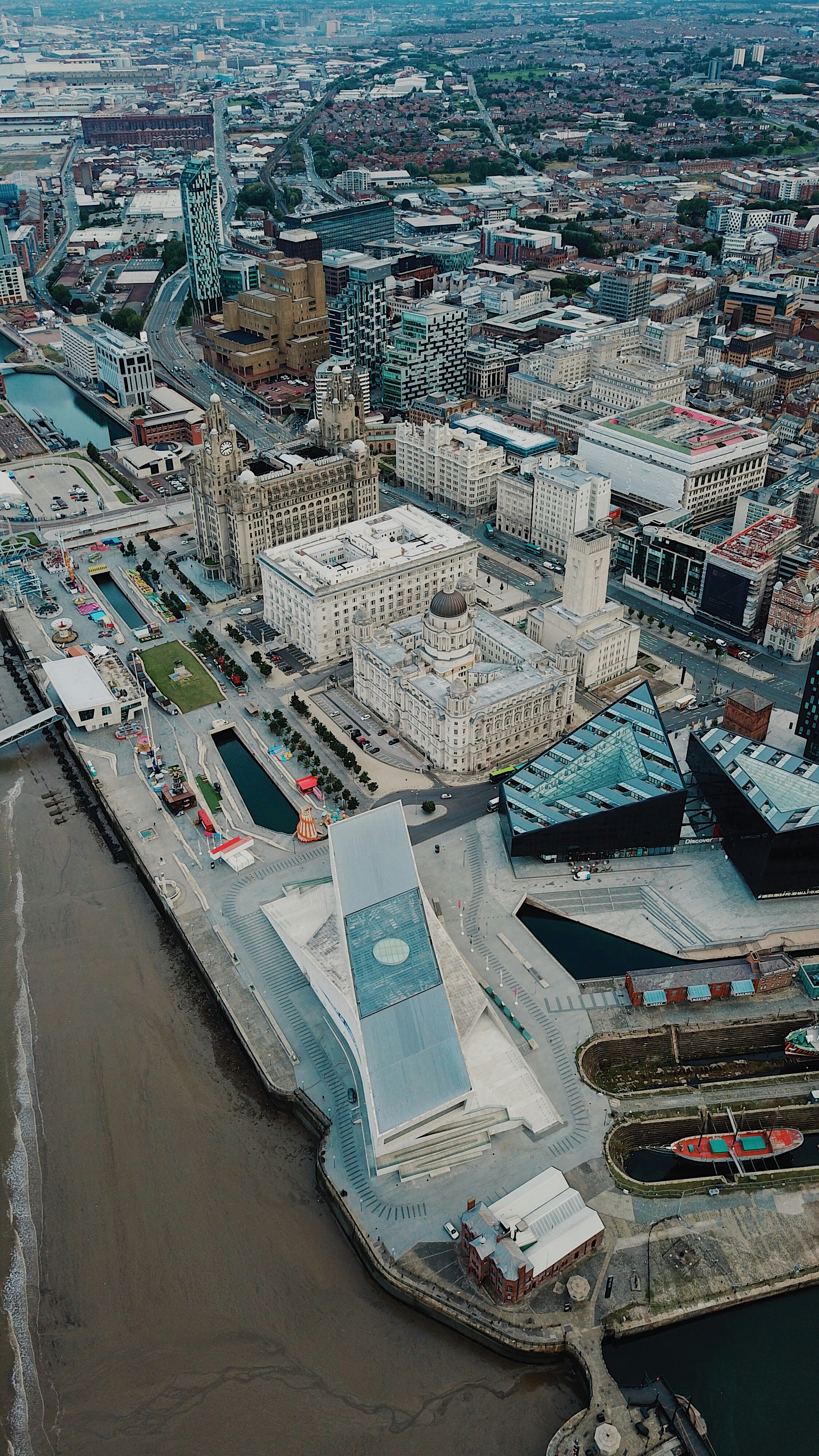 Aerial photography of high-rise buildings photo – Free Liverpool Image ...