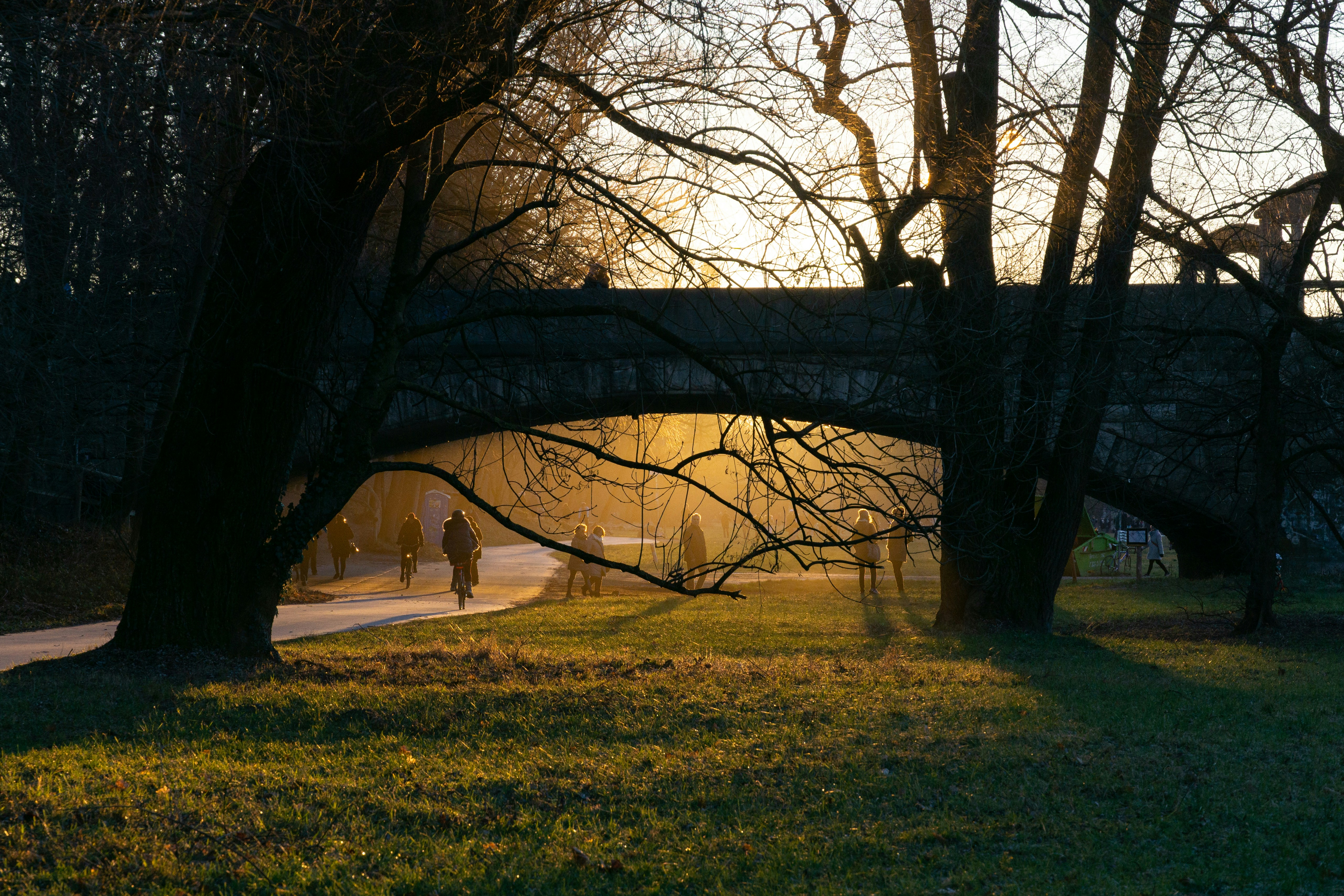 Golden Hour Beneath the Arch
