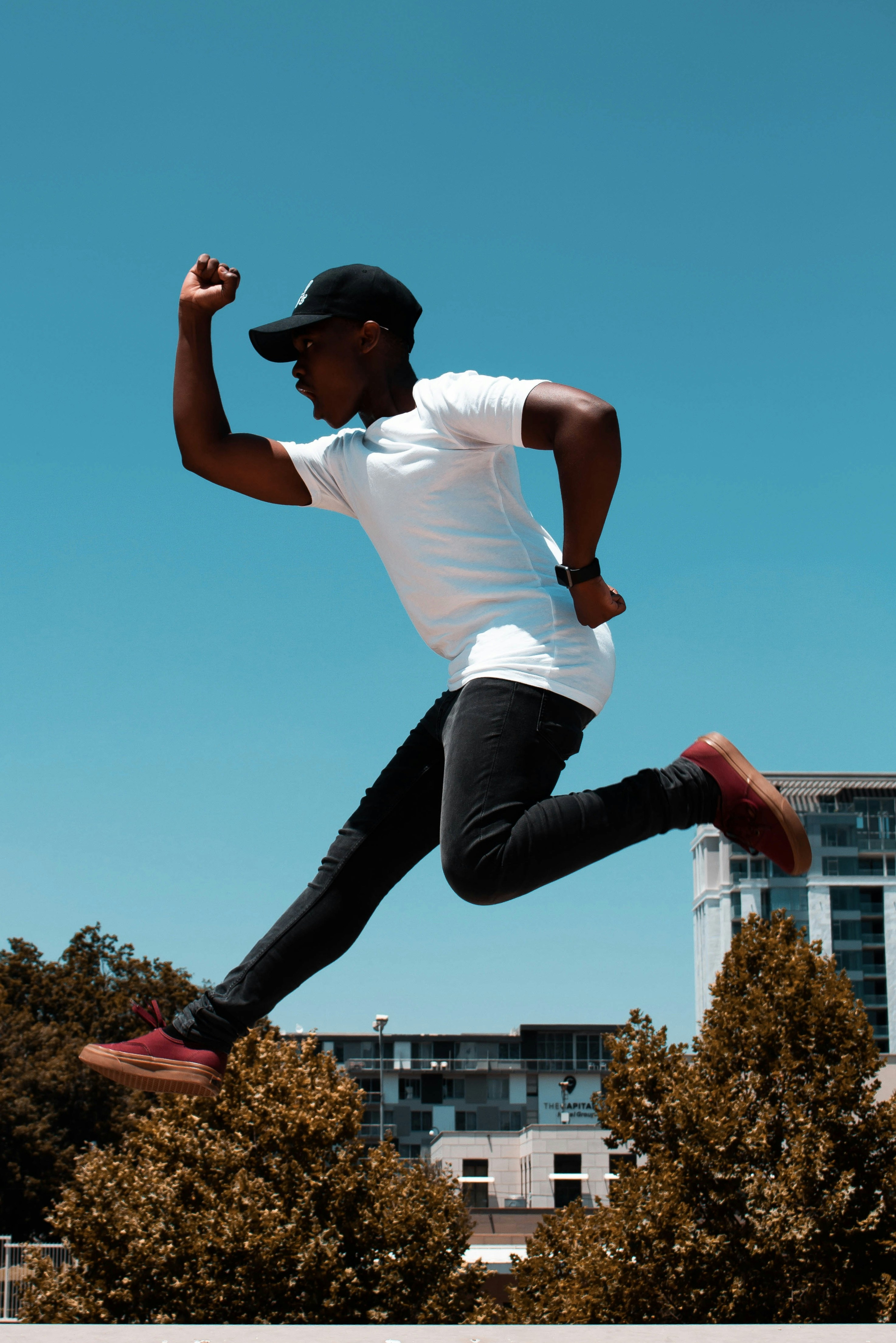 Level Up | man jumping off mid air