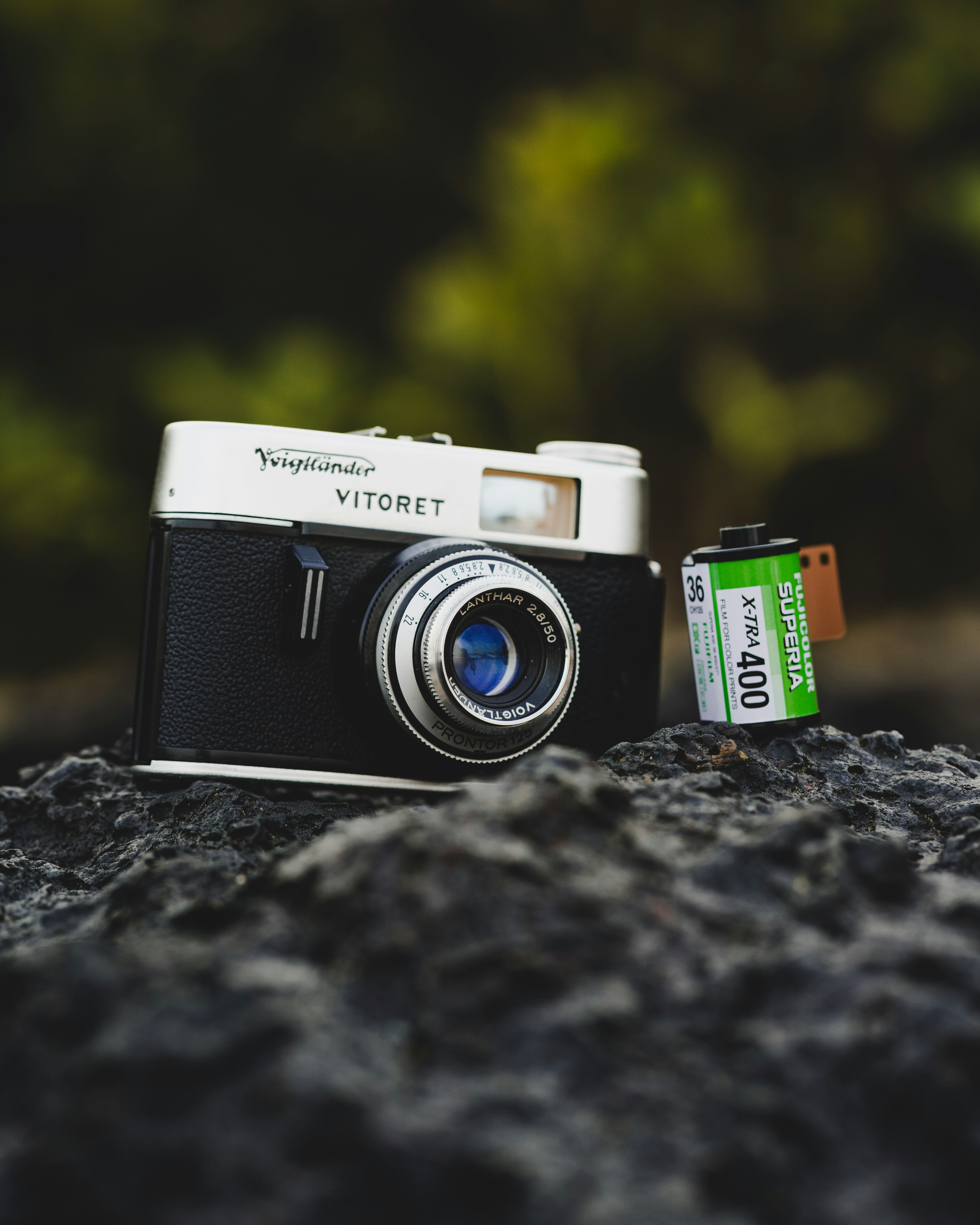 Black and silver Vitoret bridge camera near film camera photo – Free ...