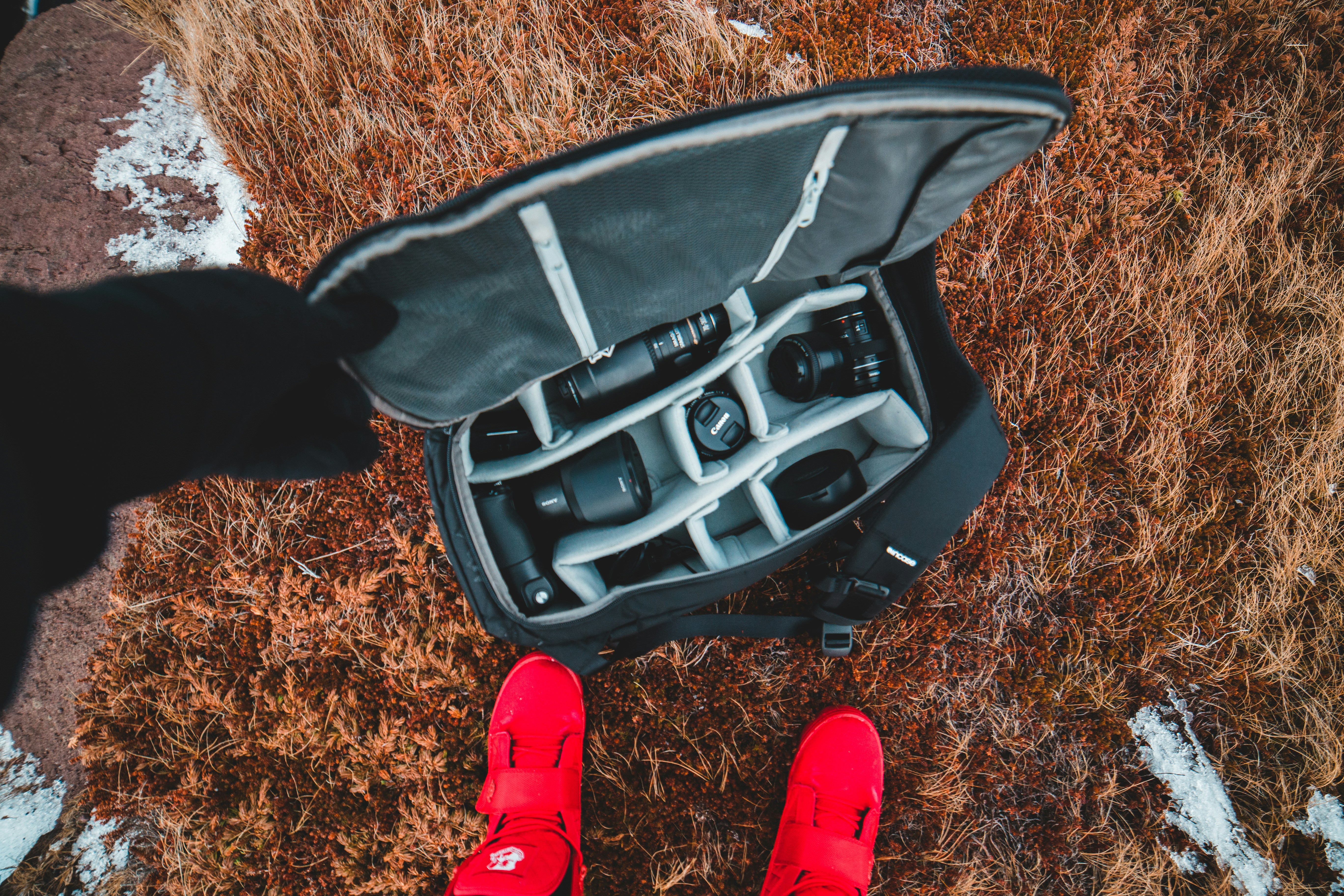 Overhead Gear Inventory: Red Boots Guard the Pro Backpack