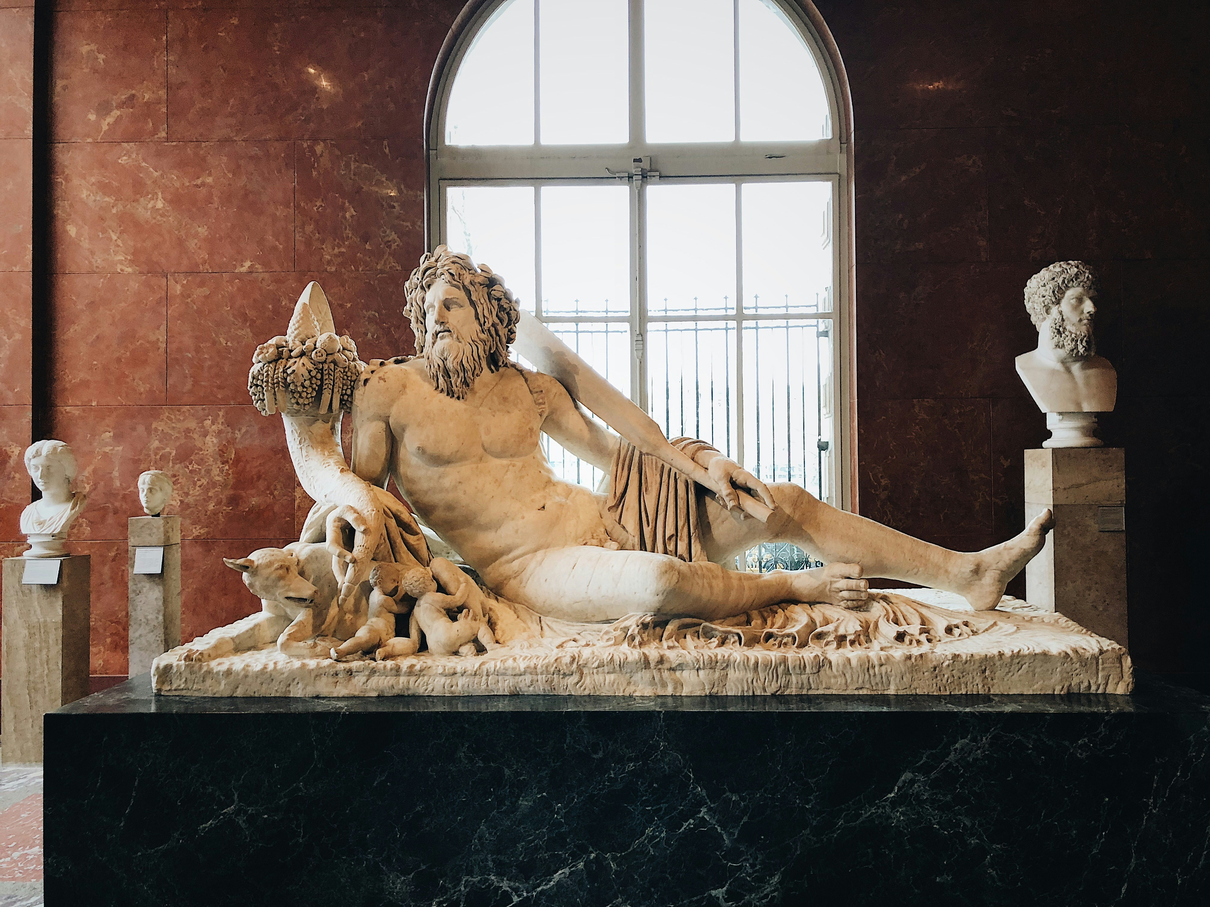 Languid Recline of a Classical Marble Torso