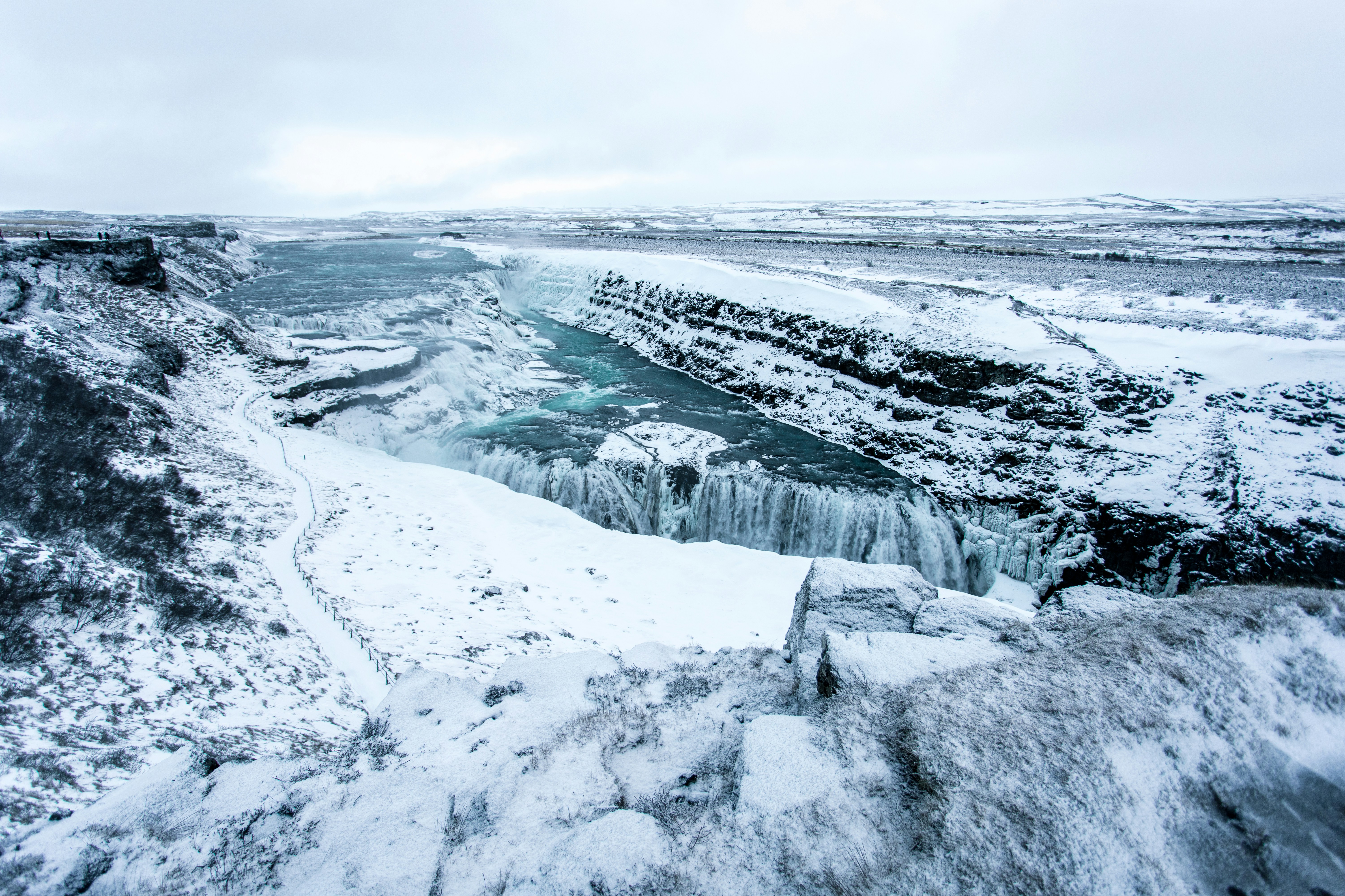 Gullfoss Frozen