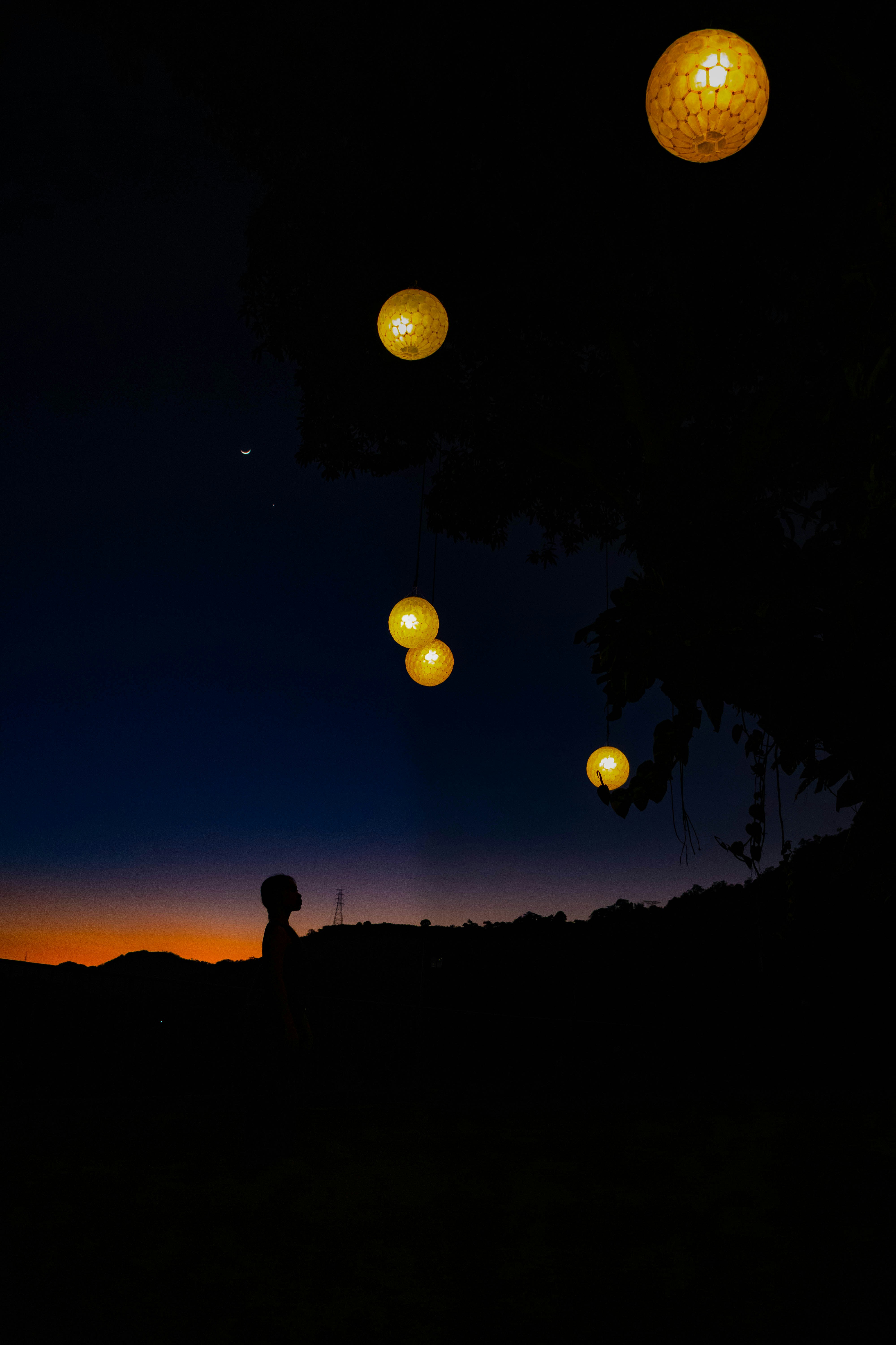 Luminous Orbs over a Dusk-Labeled Horizon
