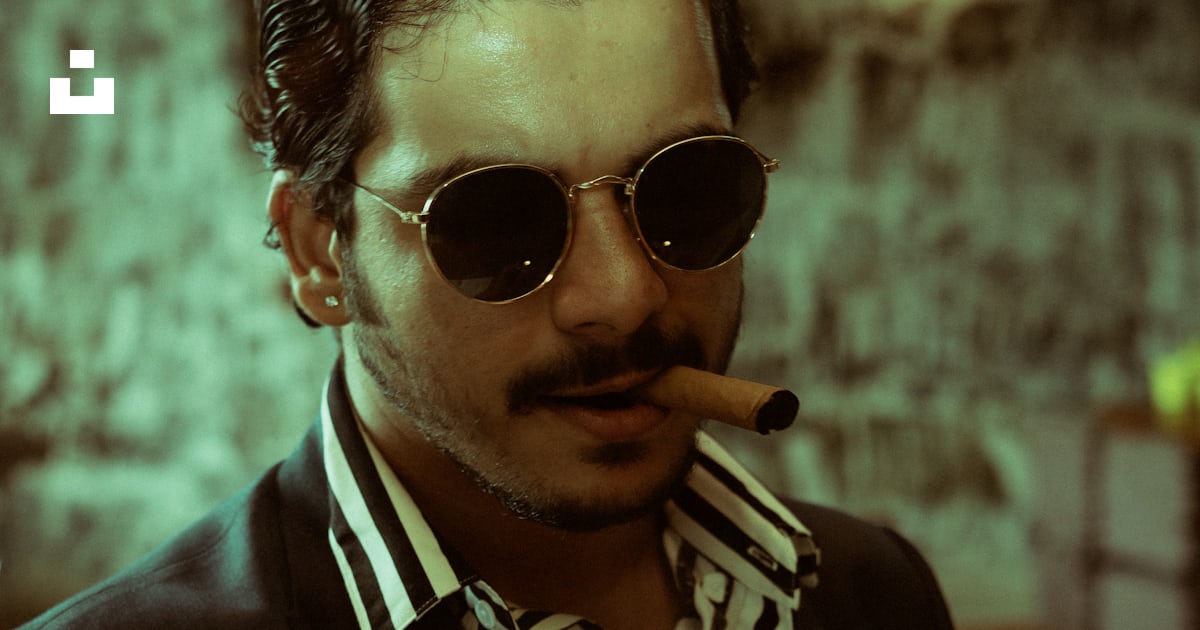 Man In Black Suit Jacket Wearing Black Sunglasses Photo Free India