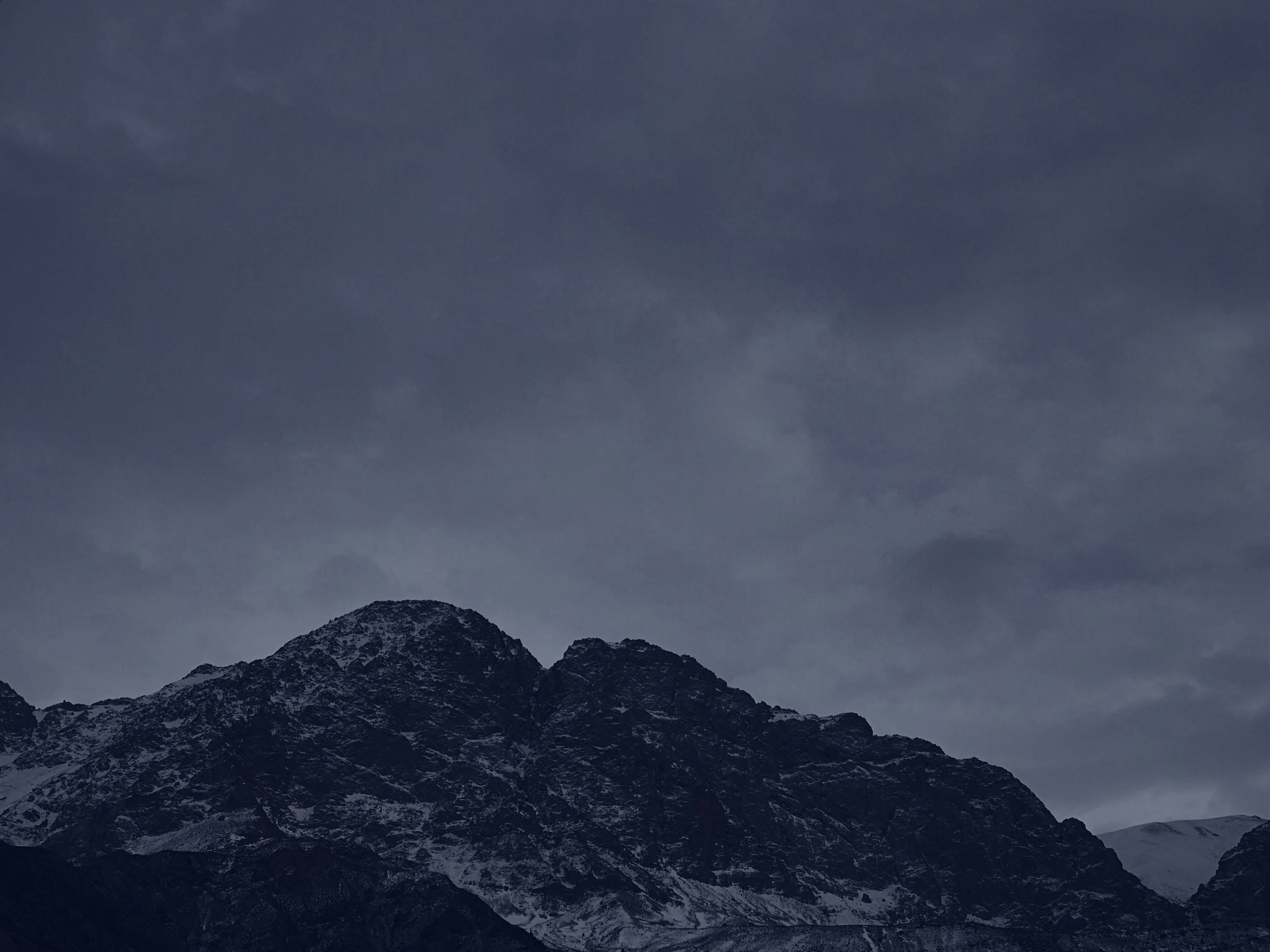 Dusk Ridge: A Velvet Sky Over a Stark Mountain Profile