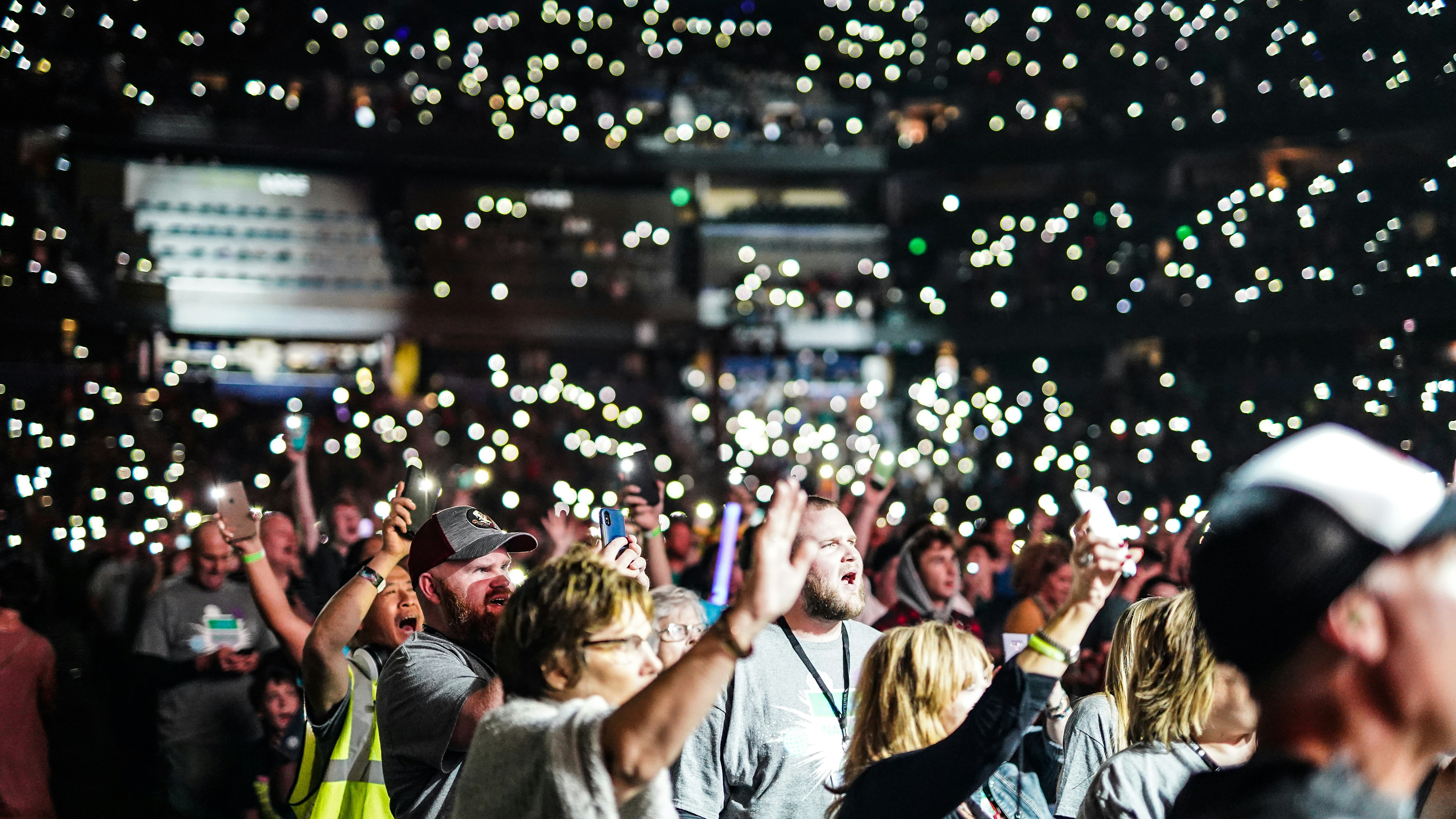 People gathering on a concert during night time photo – Free Human ...