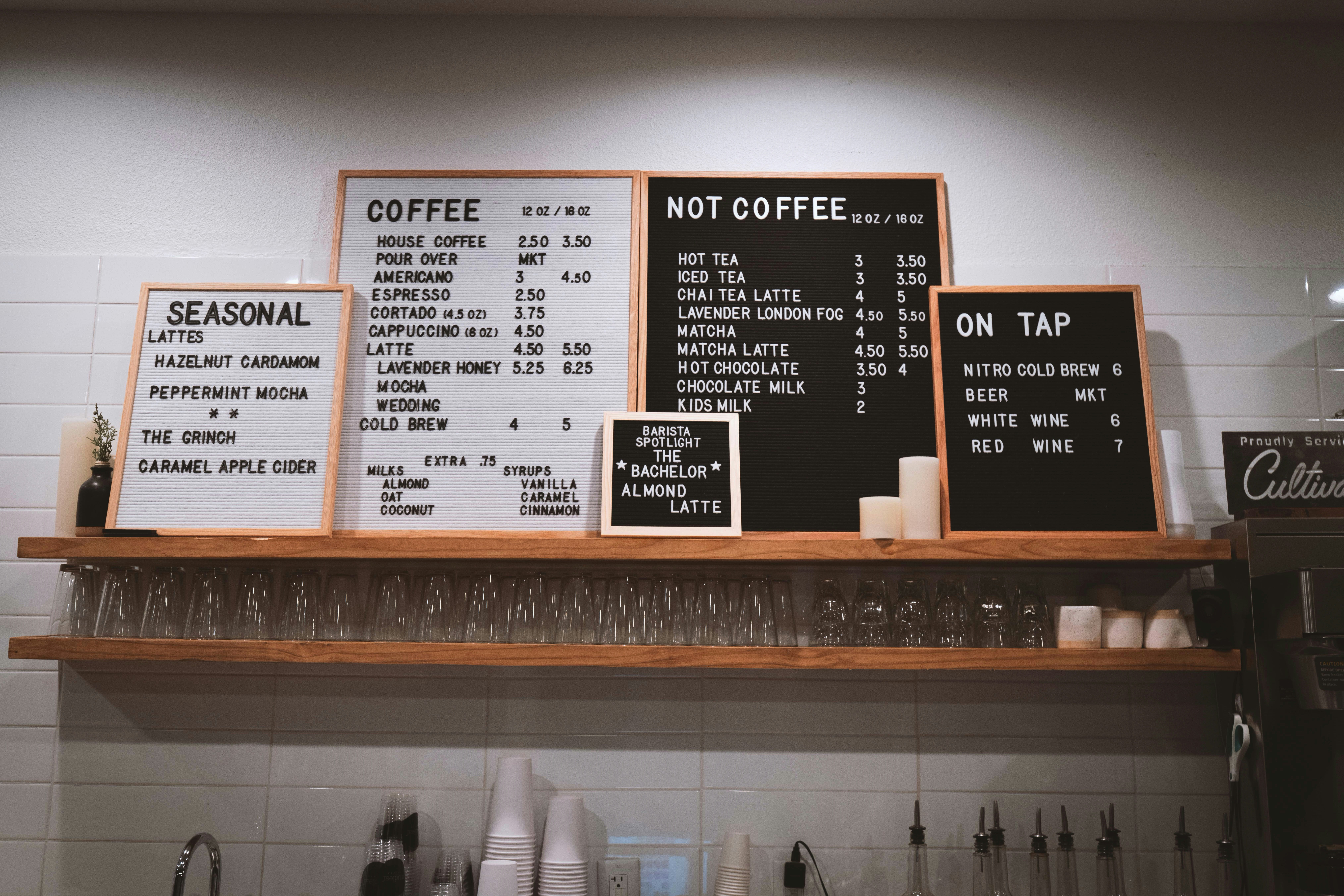 Brown and white menu board photo – Free Grey Image on Unsplash