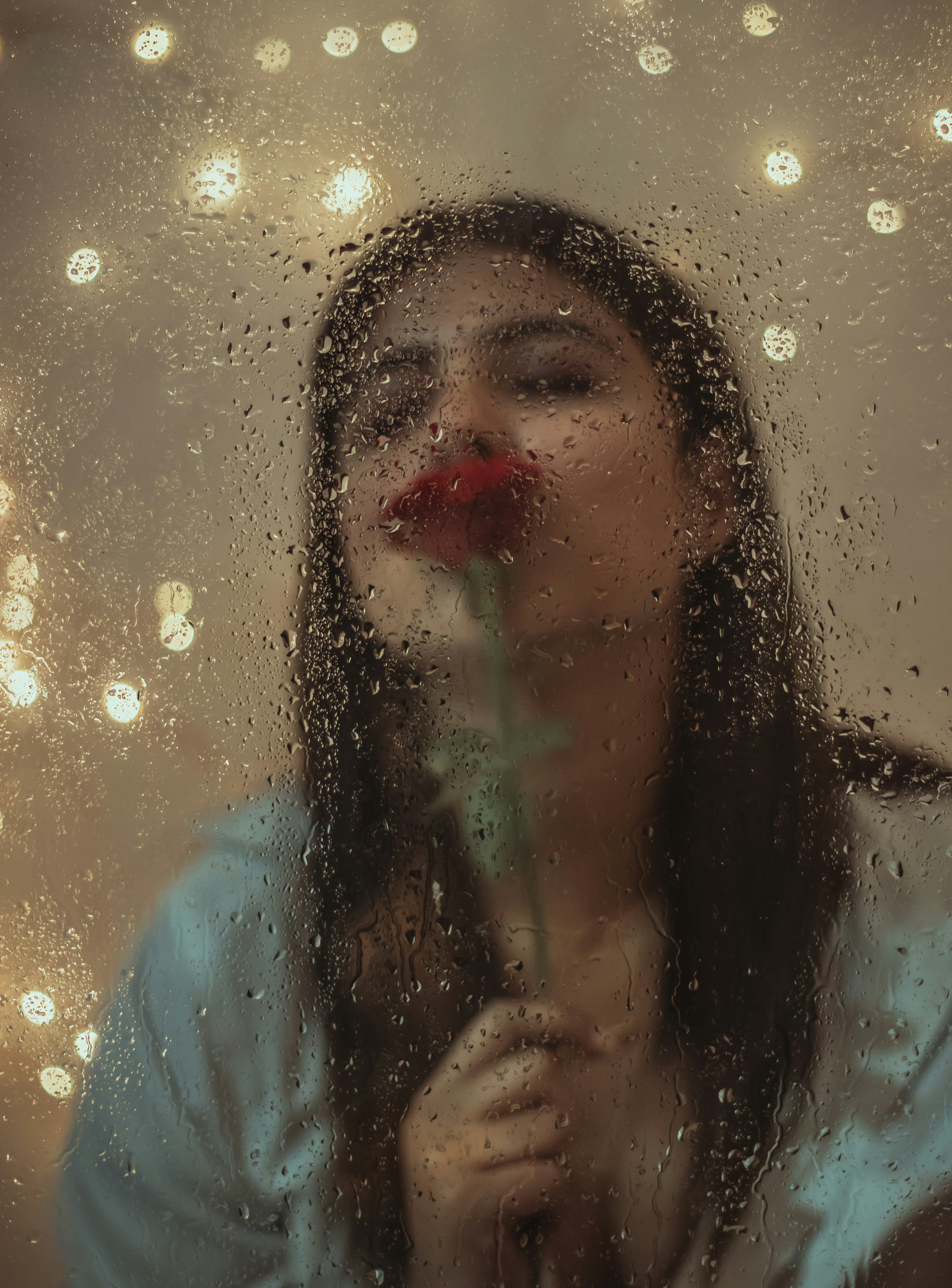 Woman in blue shirt smoking cigarette photo – Free Art Image on Unsplash