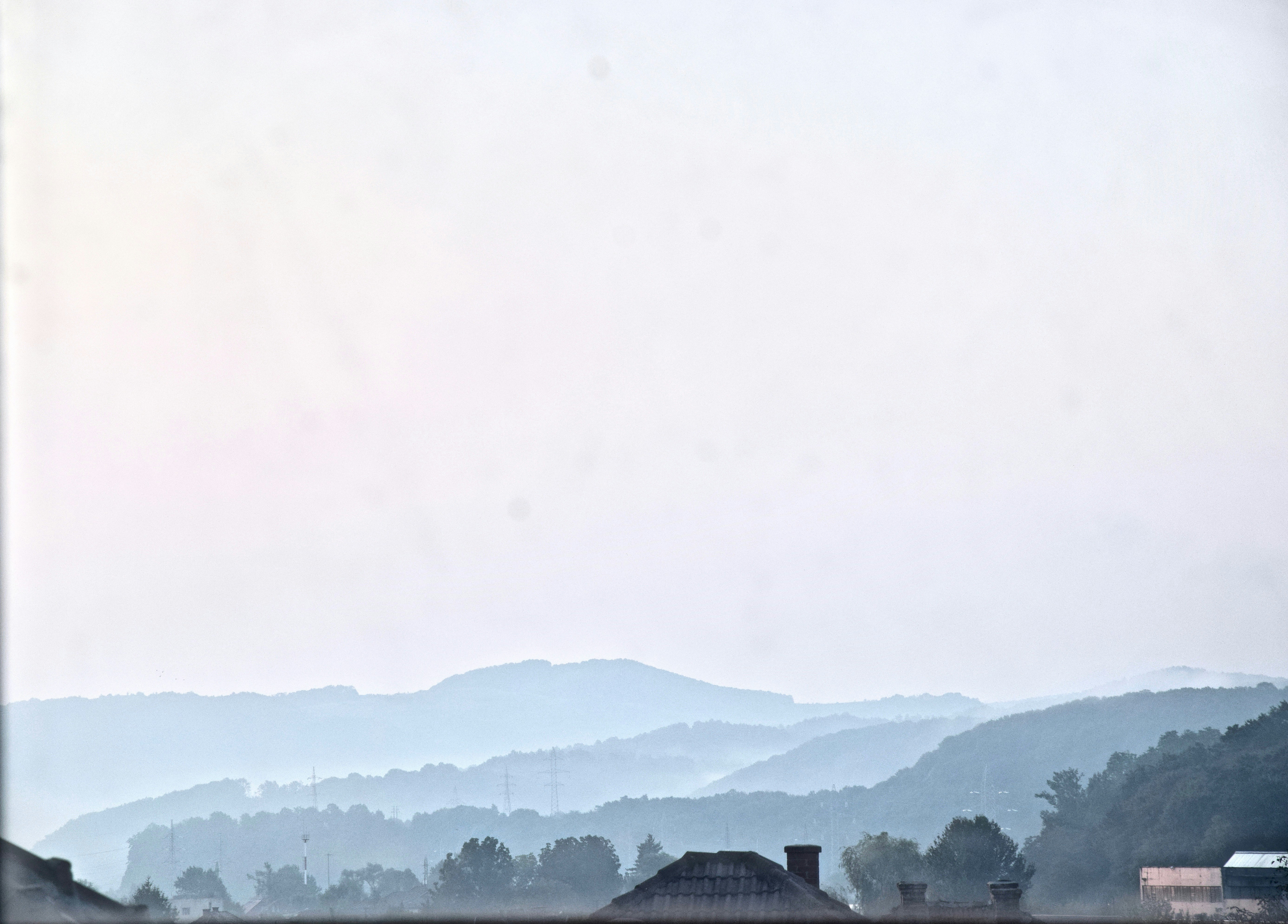 Layered Distant Hills at Dawn
