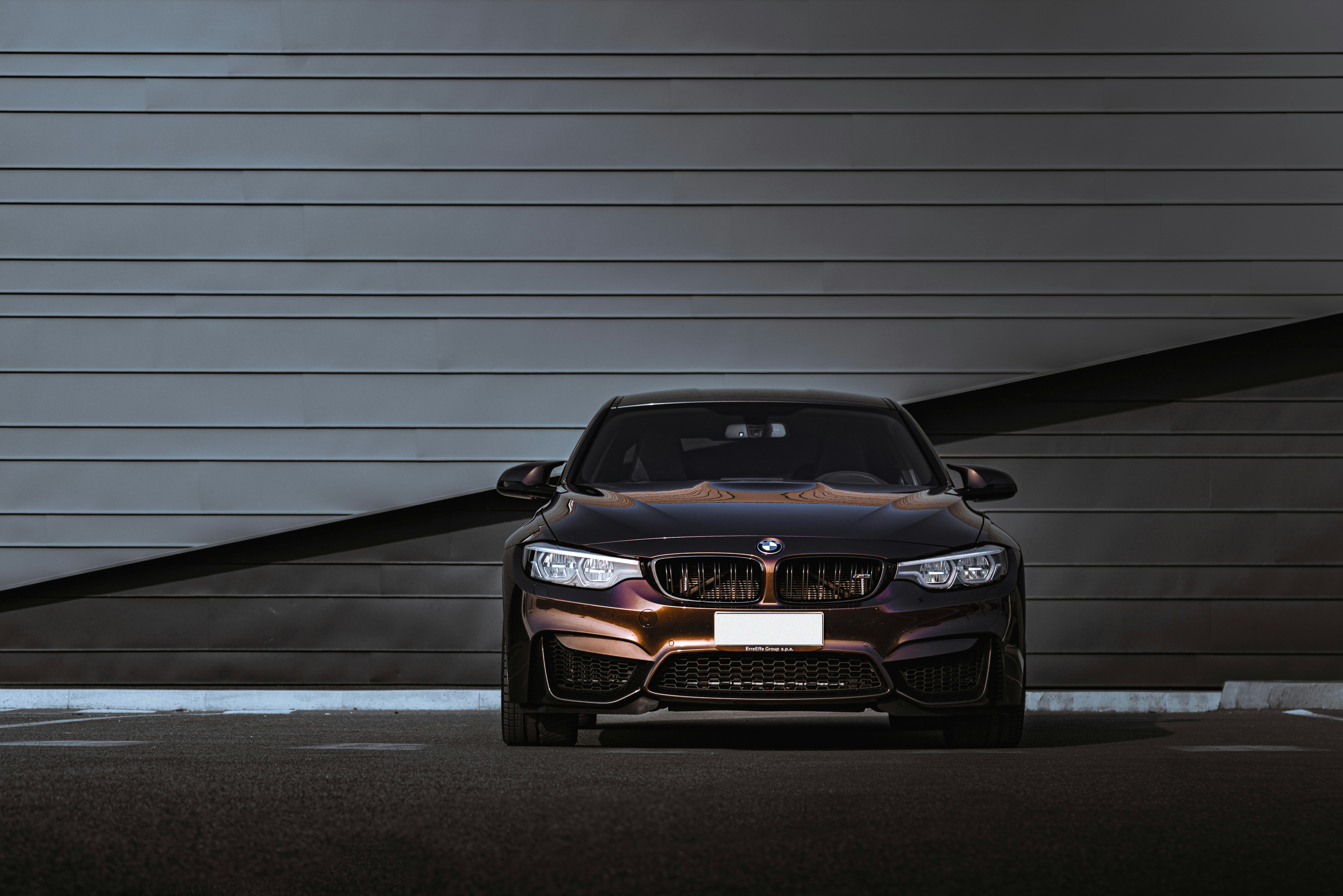 Black bmw m 3 parked in front of white garage door photo – Free Bmw ...