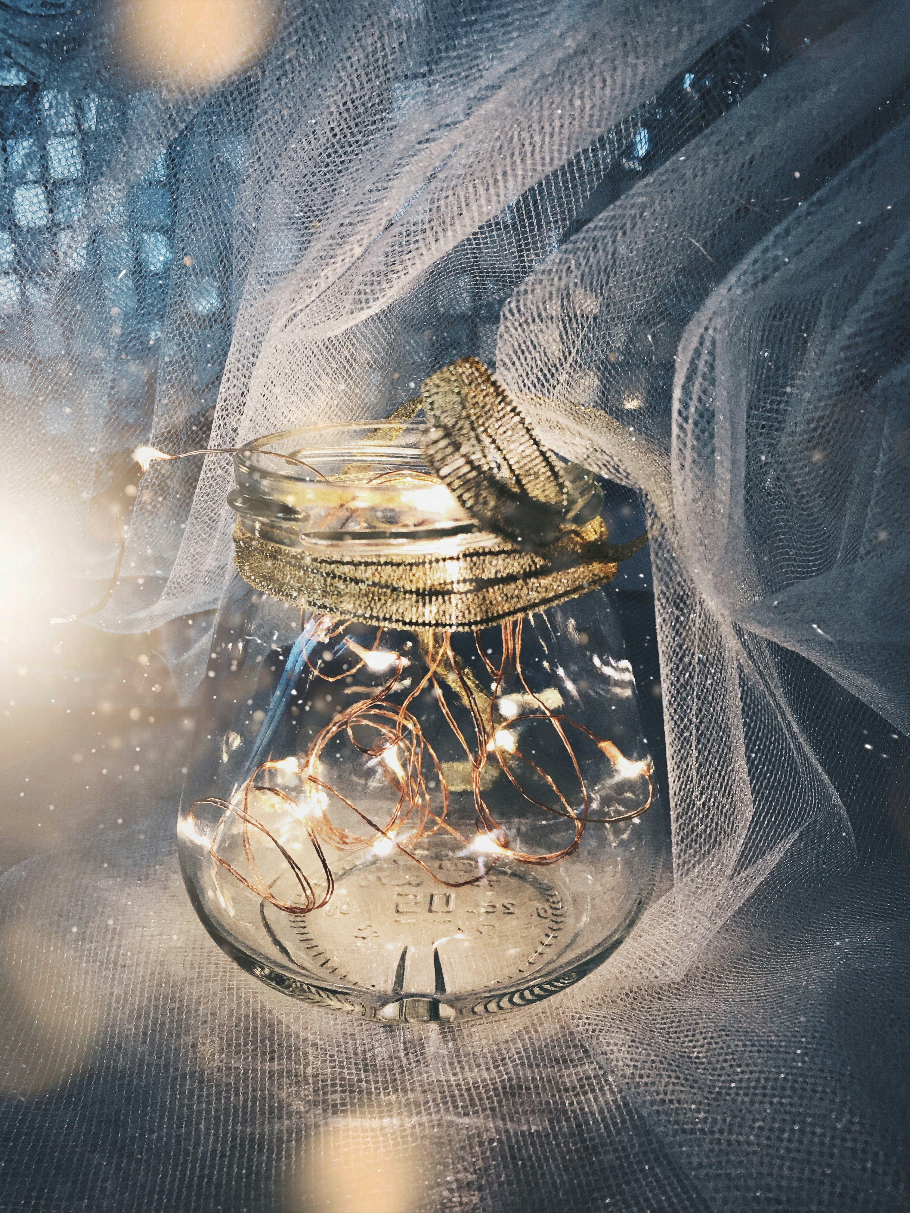 Glow in a Glass: A Lantern of Fairy Lights Encased
