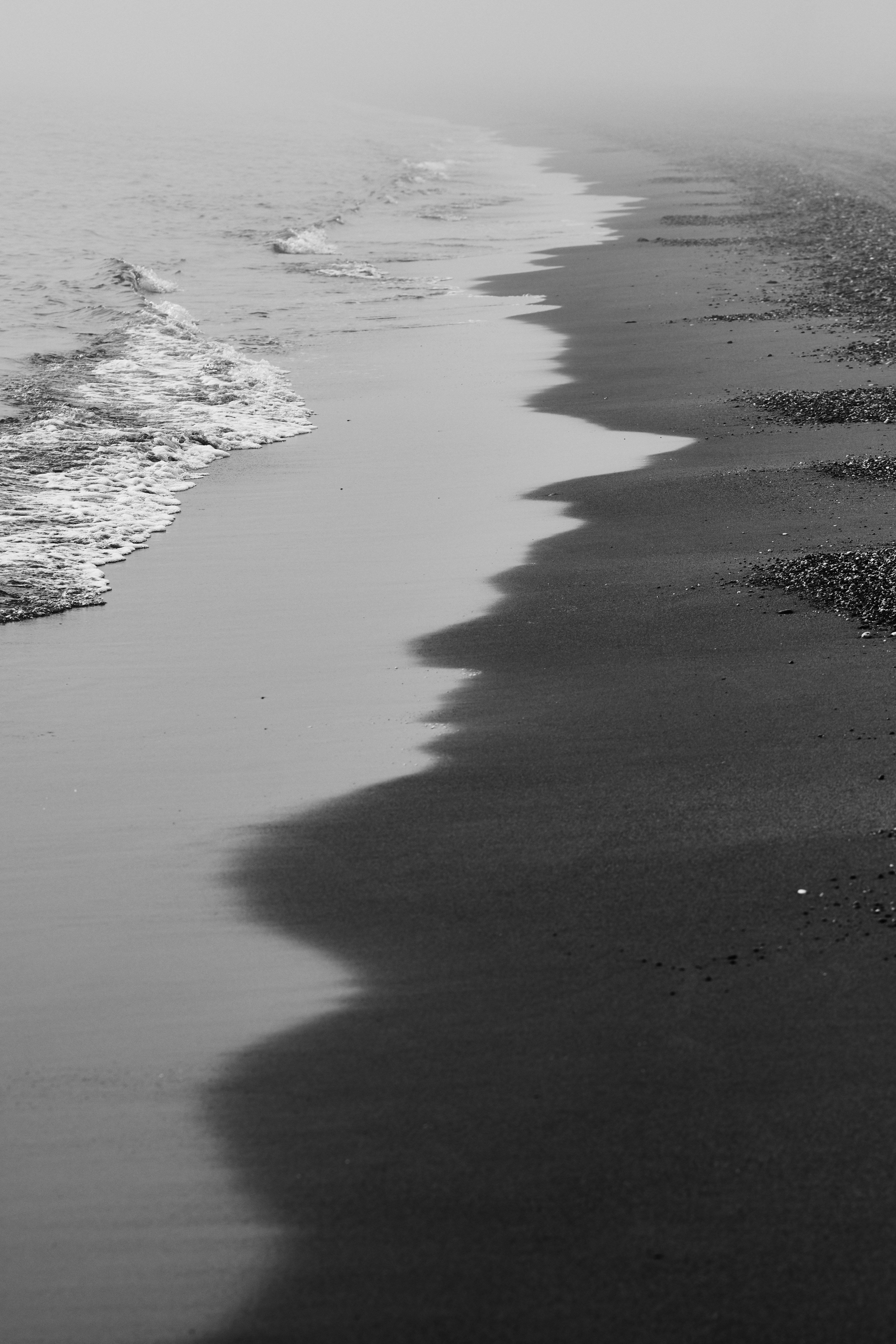 Grayscale photo of sea waves crashing on shore photo – Free Grey Image ...
