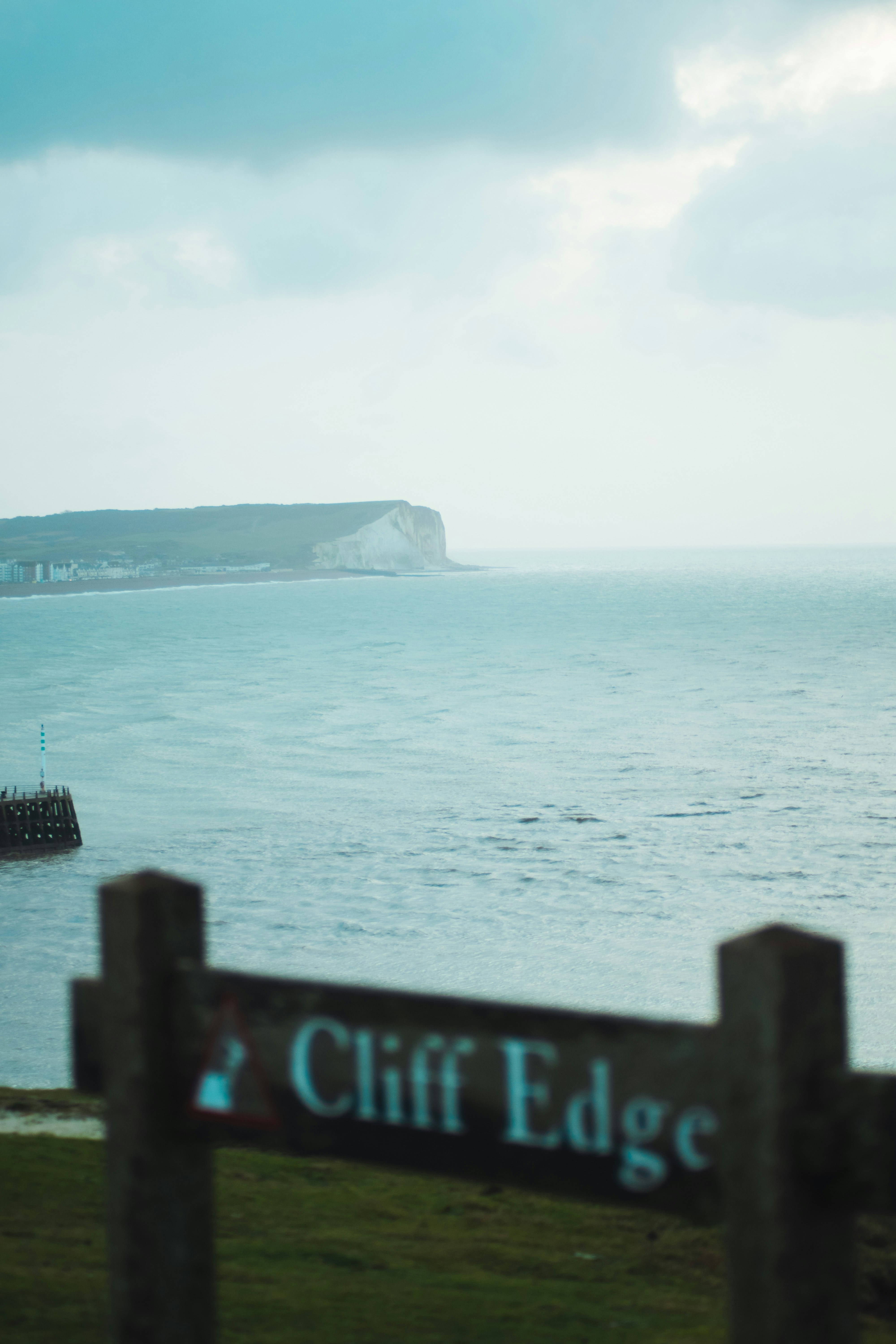 Cliff Edge Framed by Sea Mist