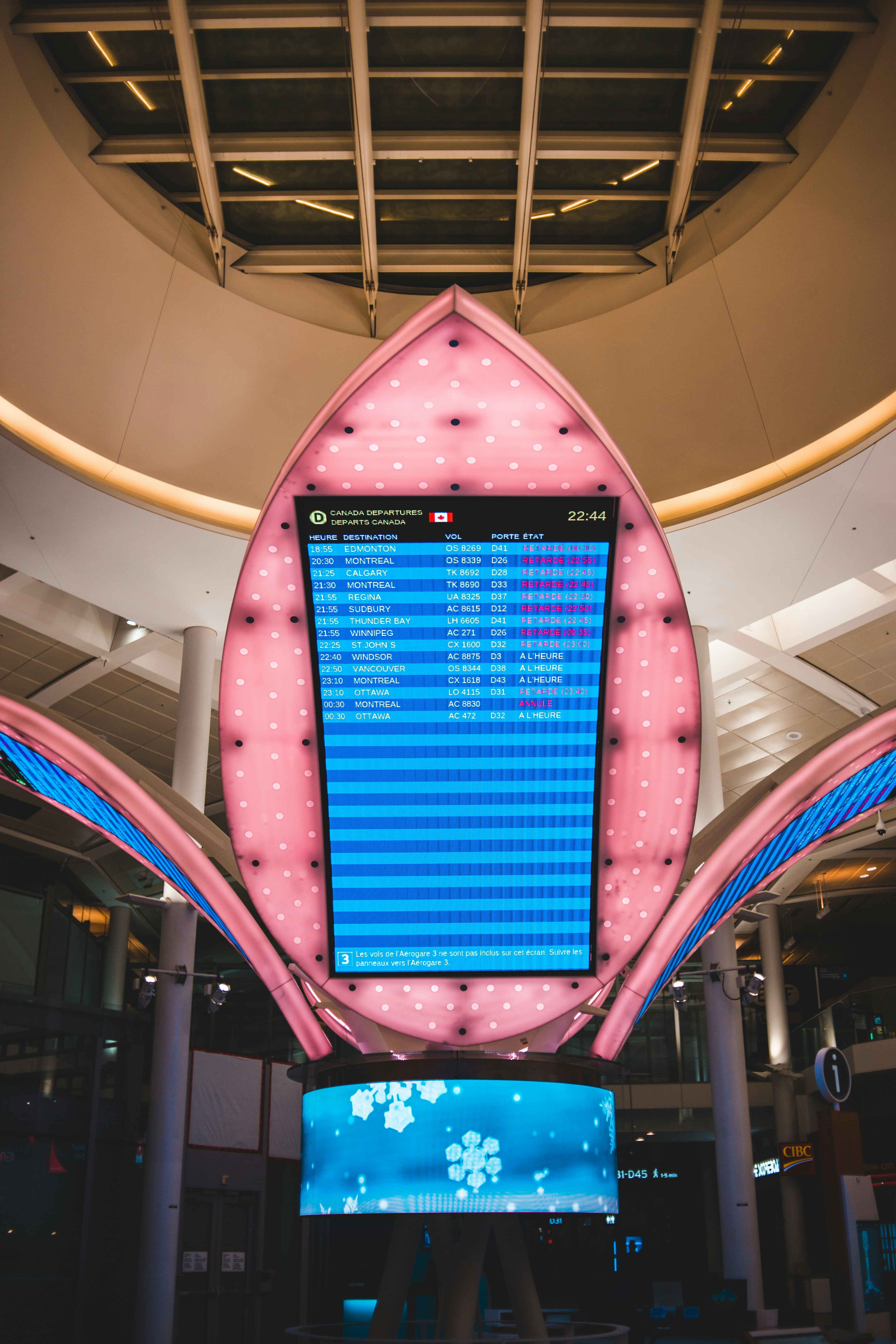 Neon Flower Gate: A Midnight Gate at the Airport