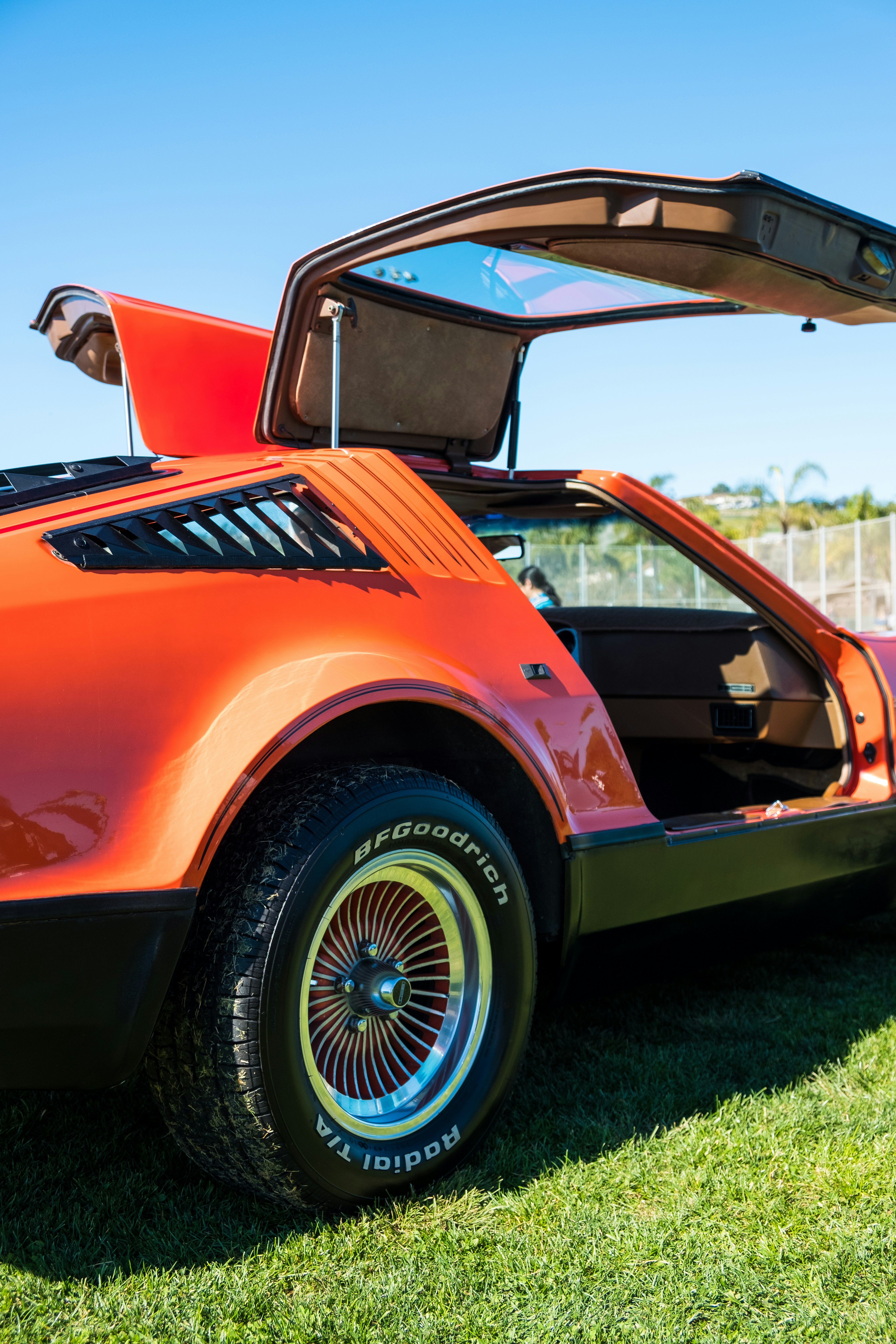 Sunlit Orange Classic with the Hatch Ajar