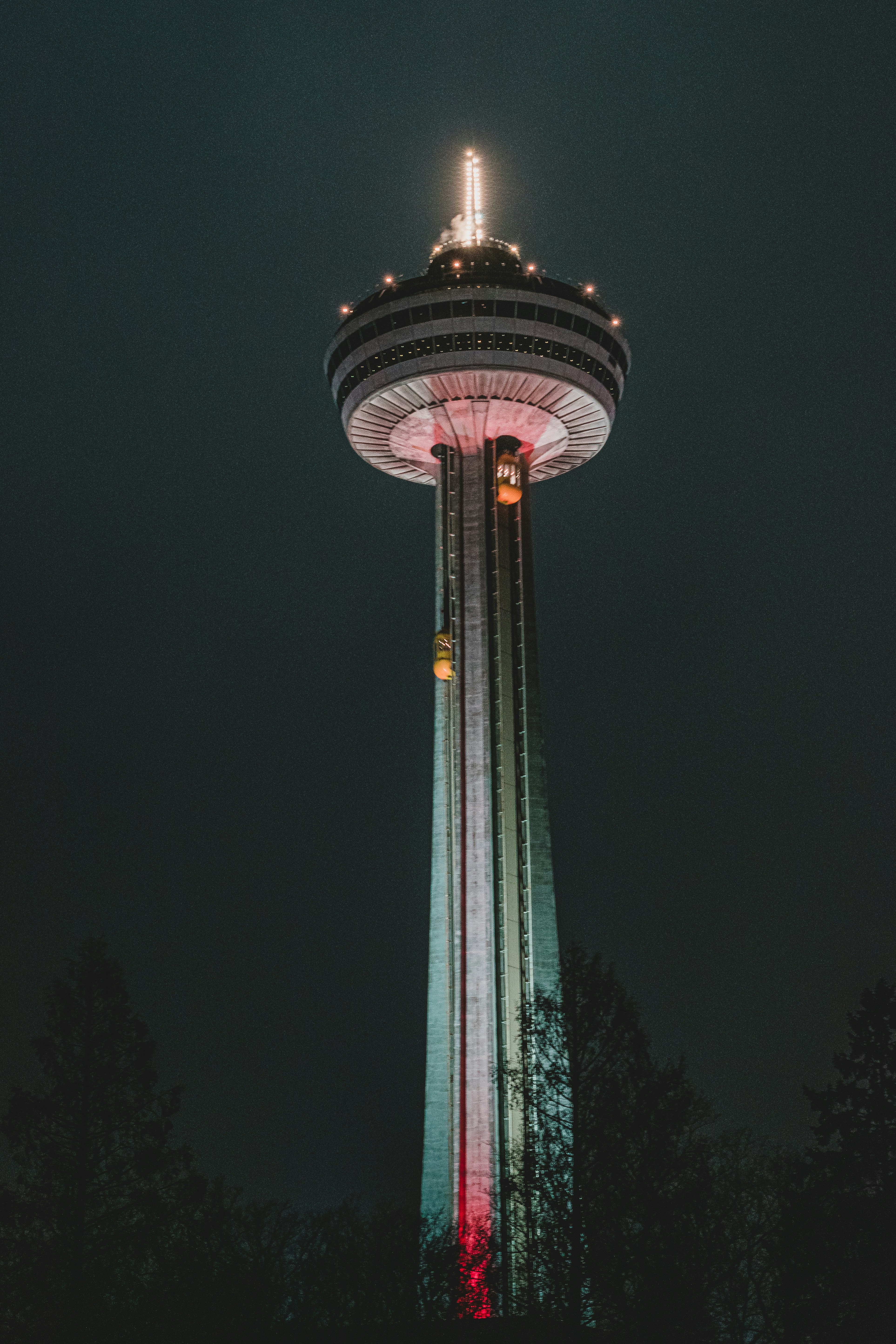 Neon Crown over the Night Spire