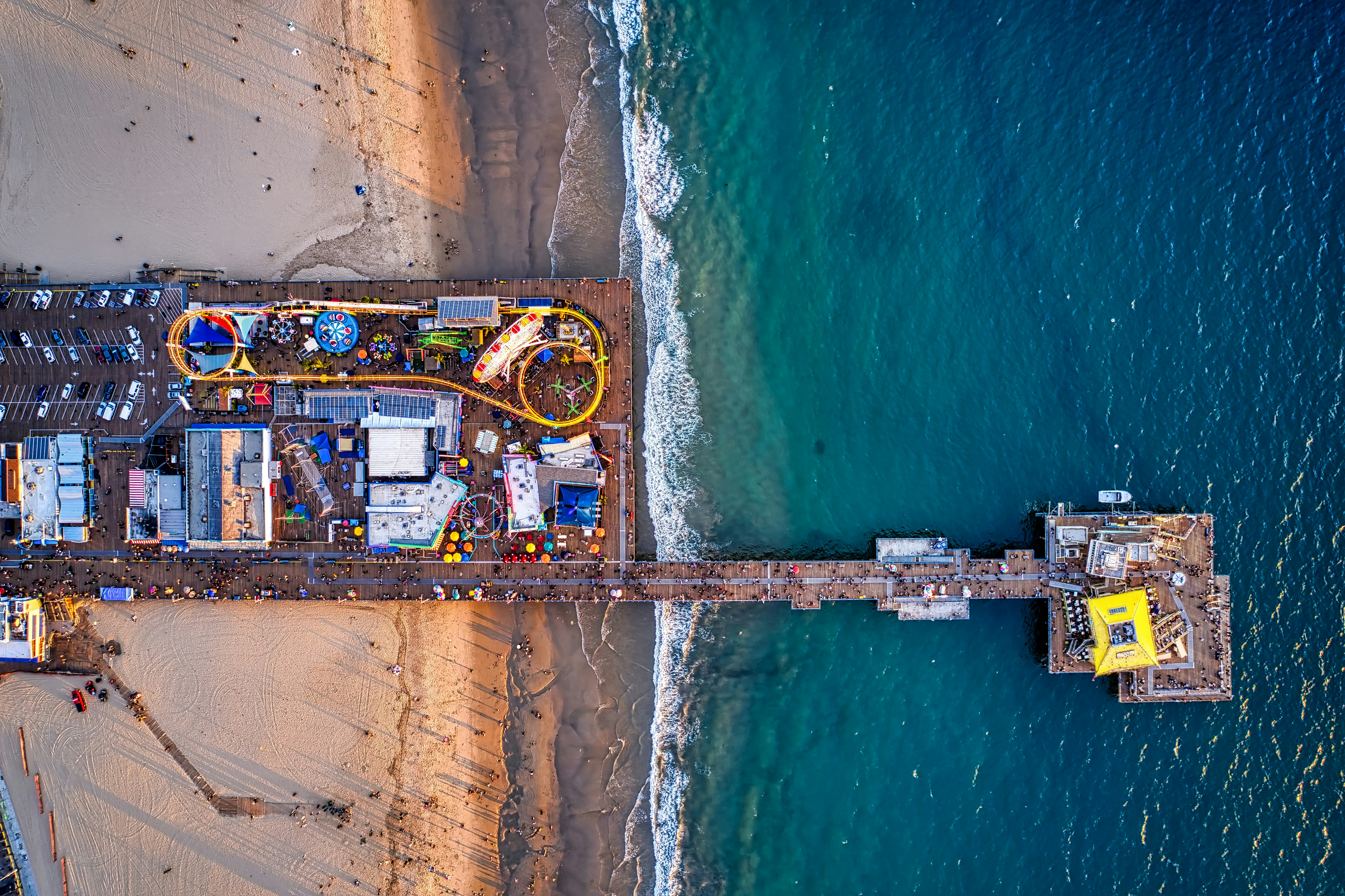 End of the Line: Pier Reaches into Turquoise Seas