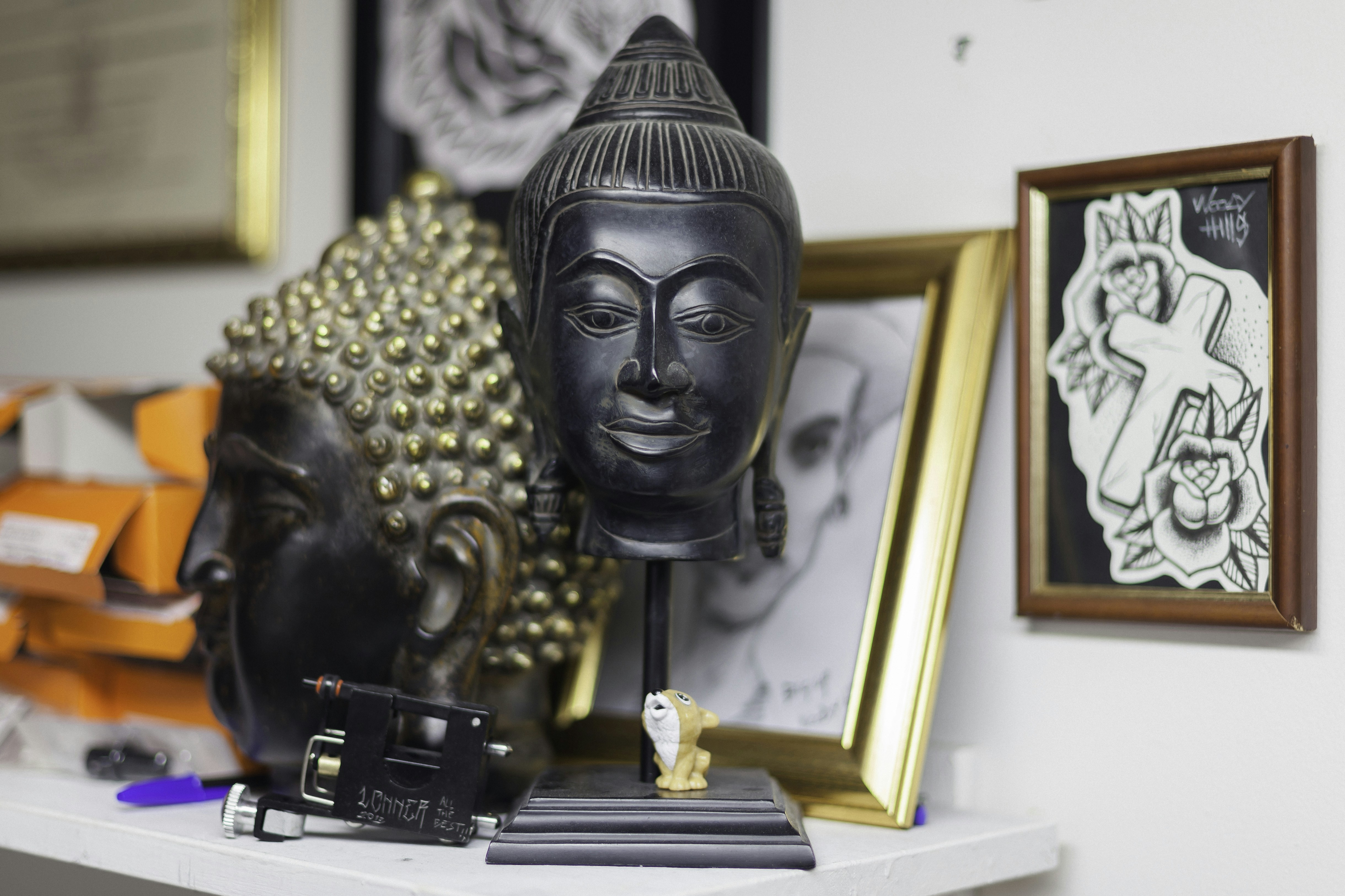 Cultural Reflections: A Still Life with Buddha Sculptures