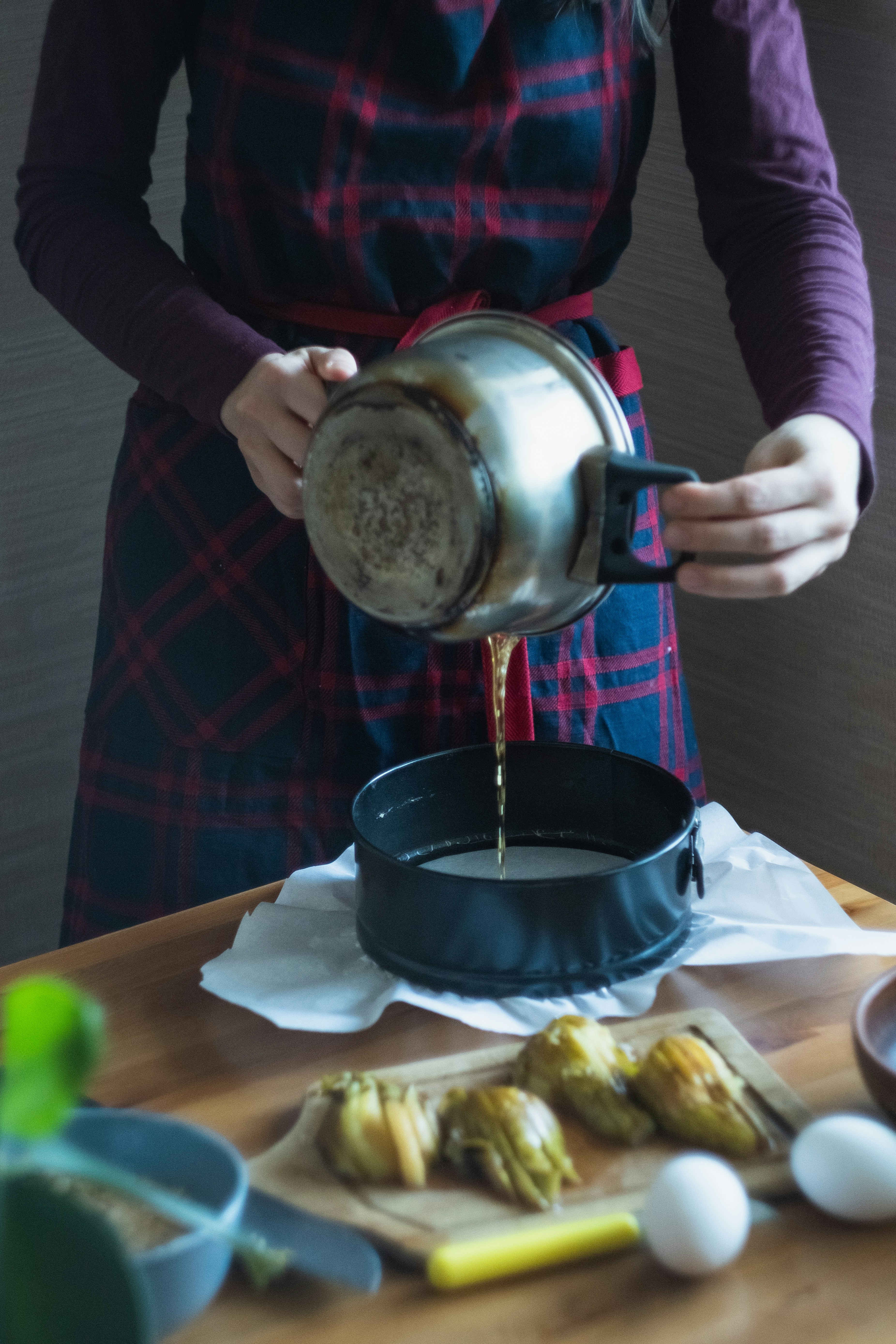 person holding stainless steel container
