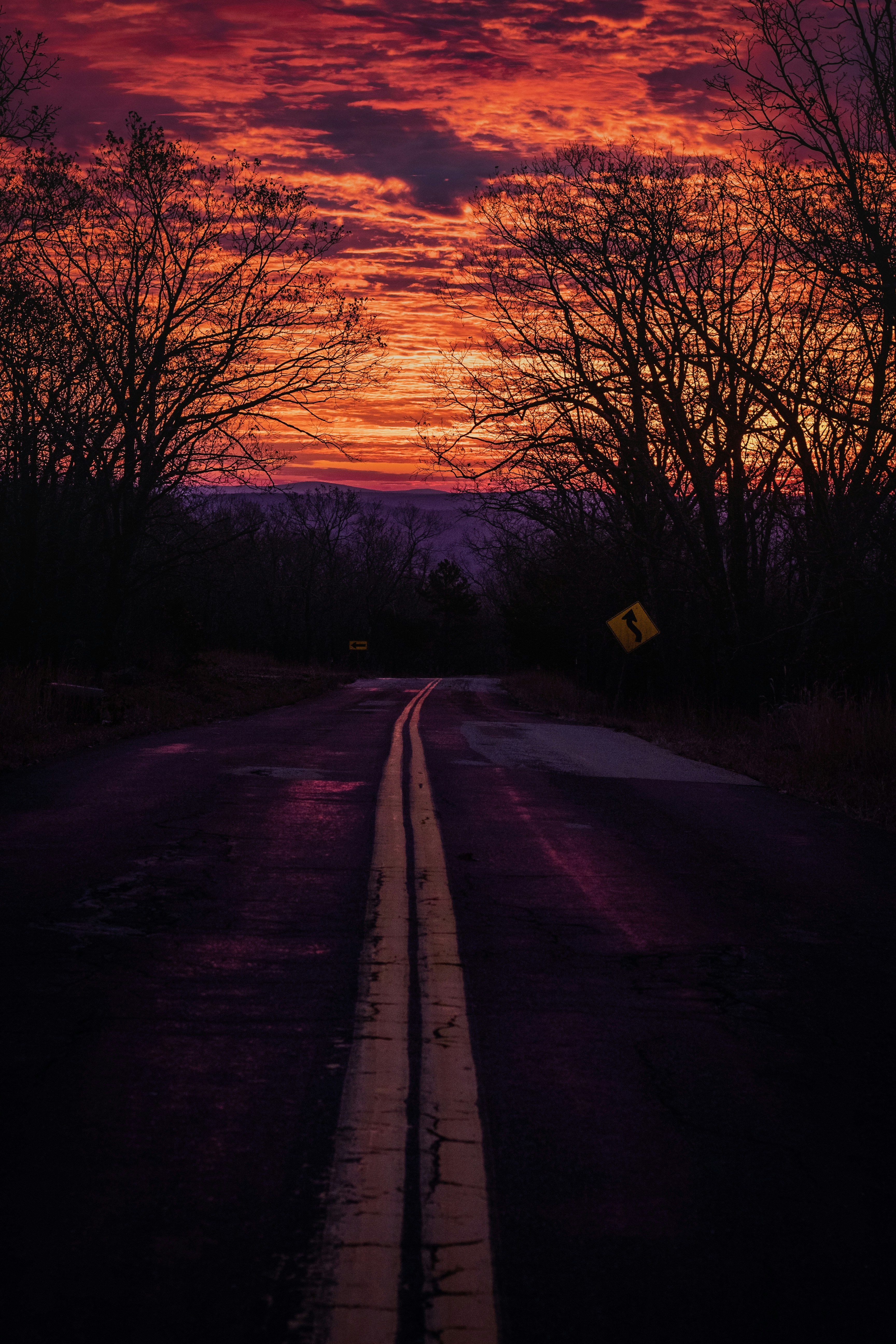 Twilight Journey on a Lonely Road