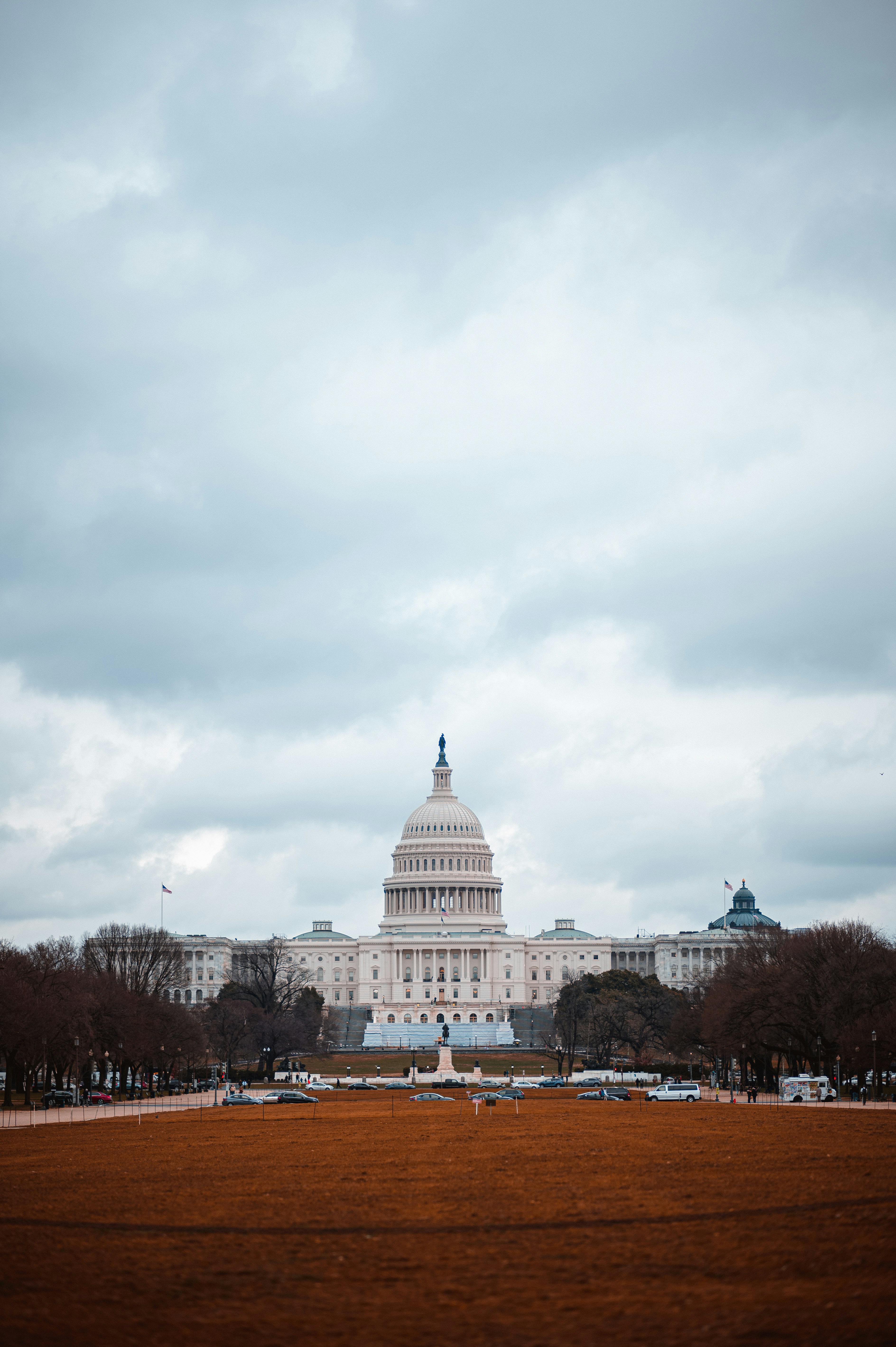 Capitol Dome on a Wintry Washington Mall