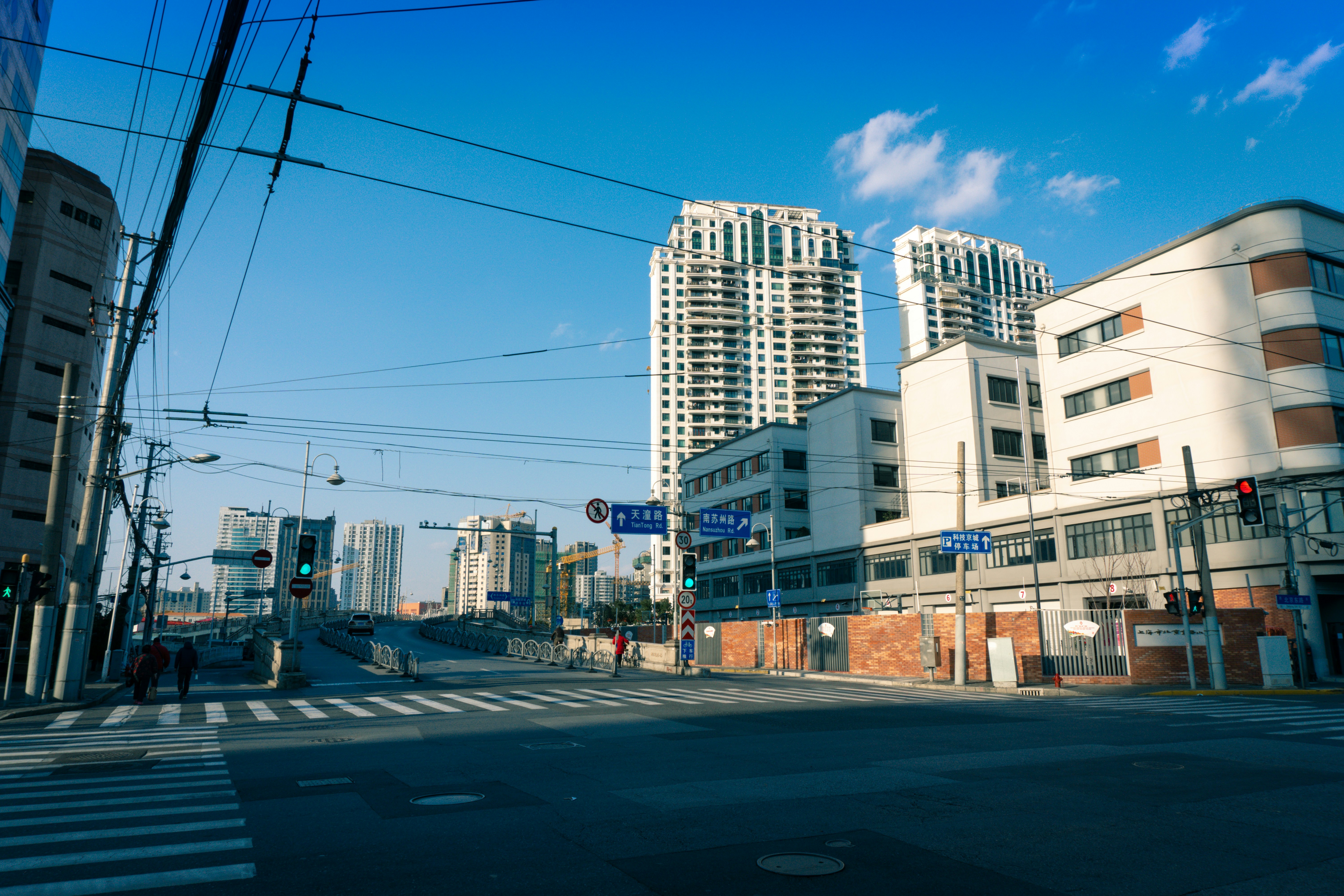 White concrete building near road during daytime photo – Free Shanghai ...