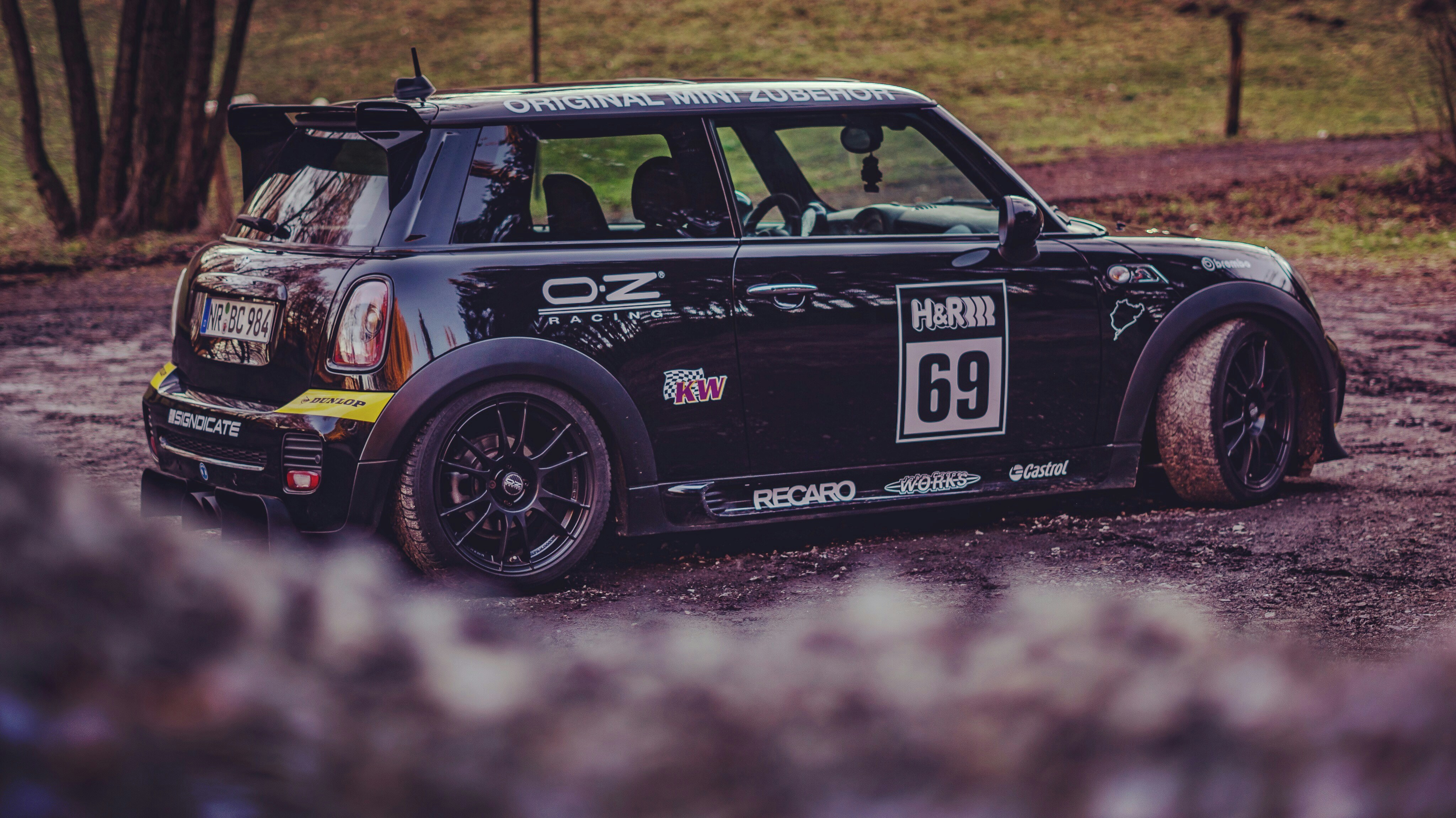 Racing Spirit: The Black Mini on the Track